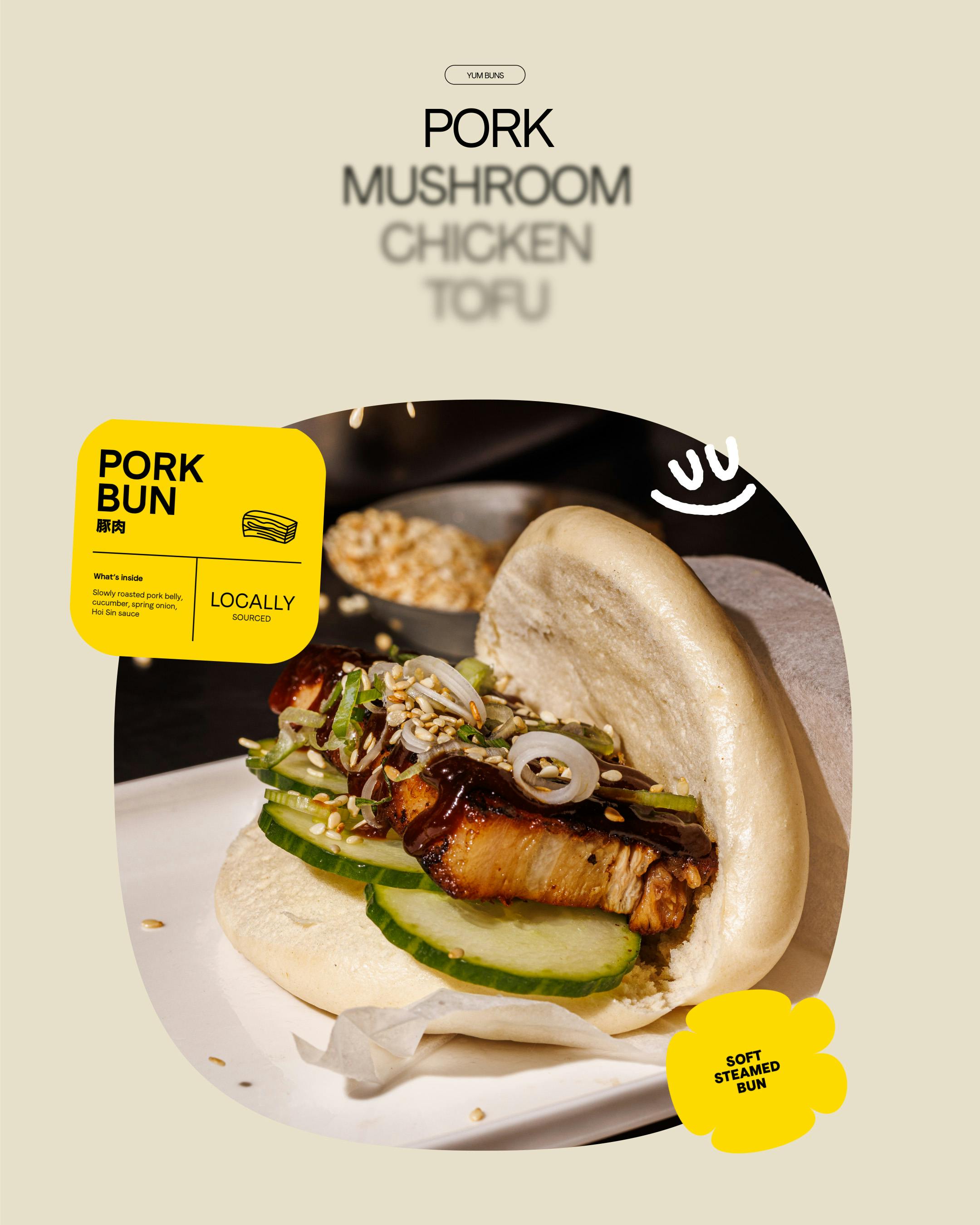 Brand Identity, Website Design & Website Development for Yum Bun