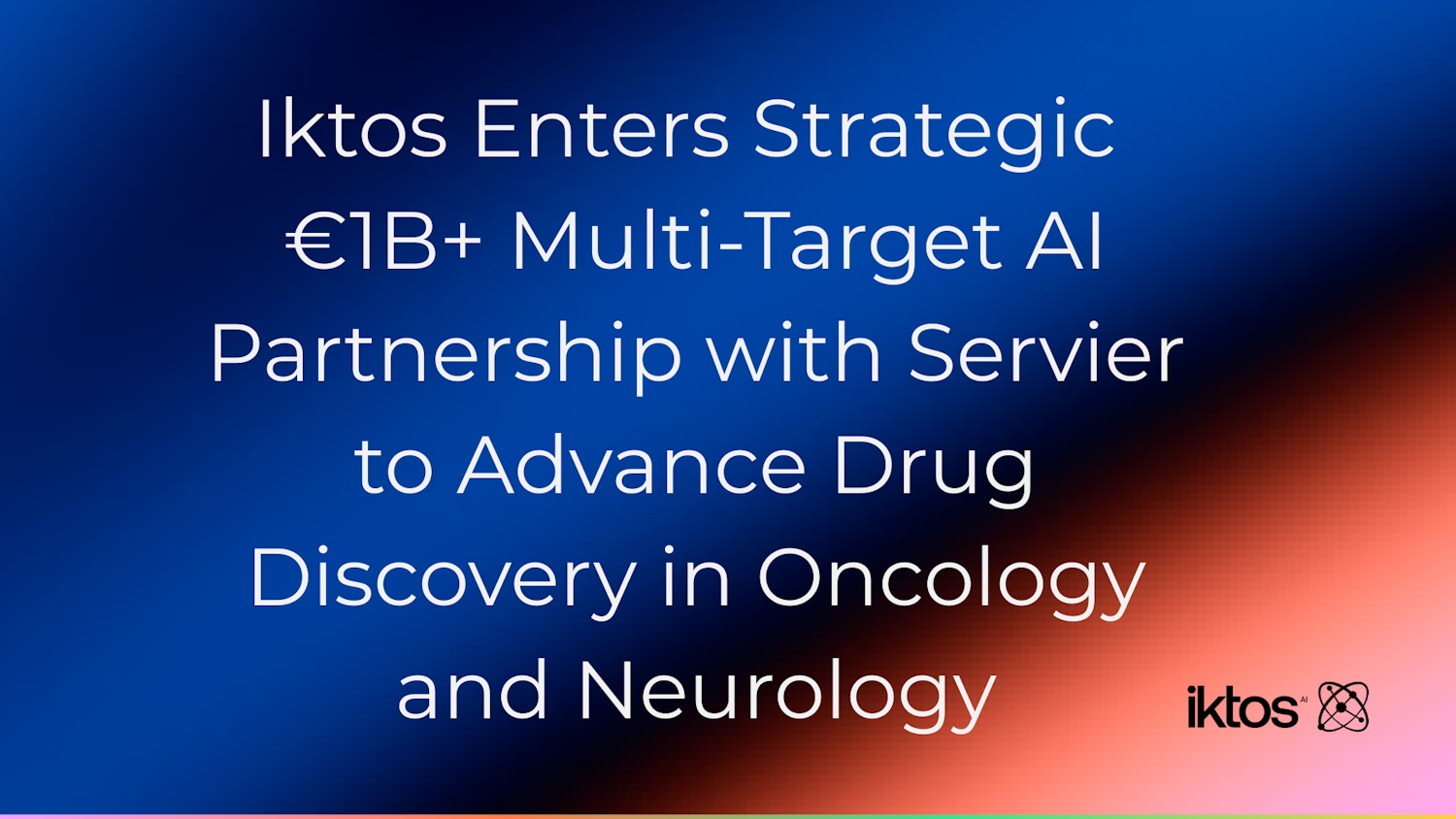 Iktos | Generative AI & Robotics for Drug Discovery