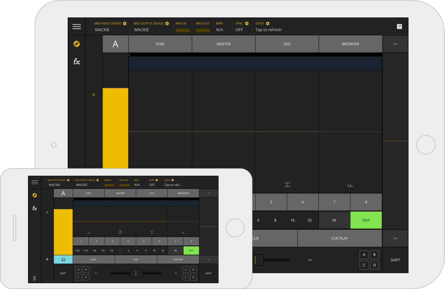 TKFX - Traktor DJ Controller for iOS and Android | Imaginando
