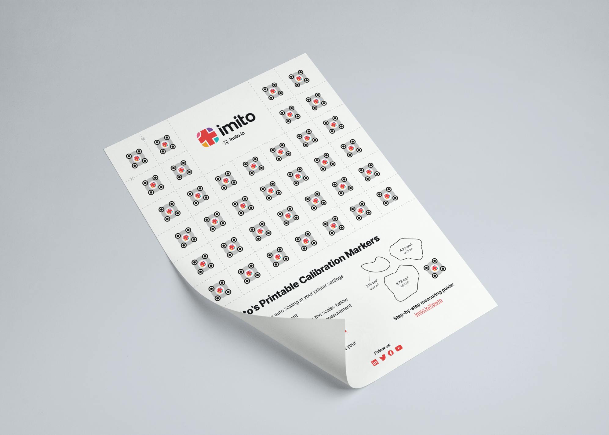 Wound measurement with imito's calibration markers