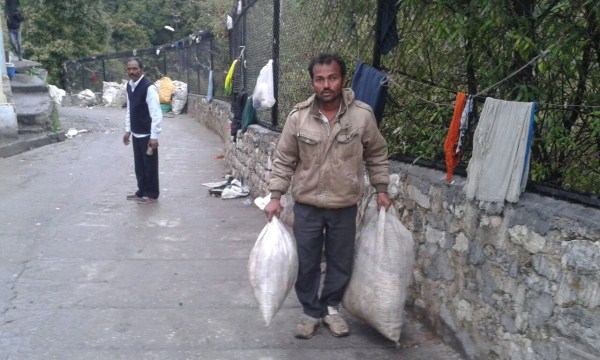 A clean-up amidst heavy rain - Nag Tibba