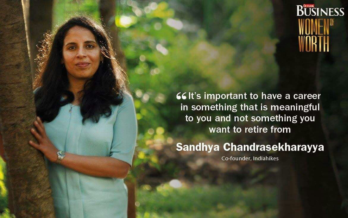 Sandhya UC, Co-Founder Indiahikes Awarded Women Of Worth 2017 By ...
