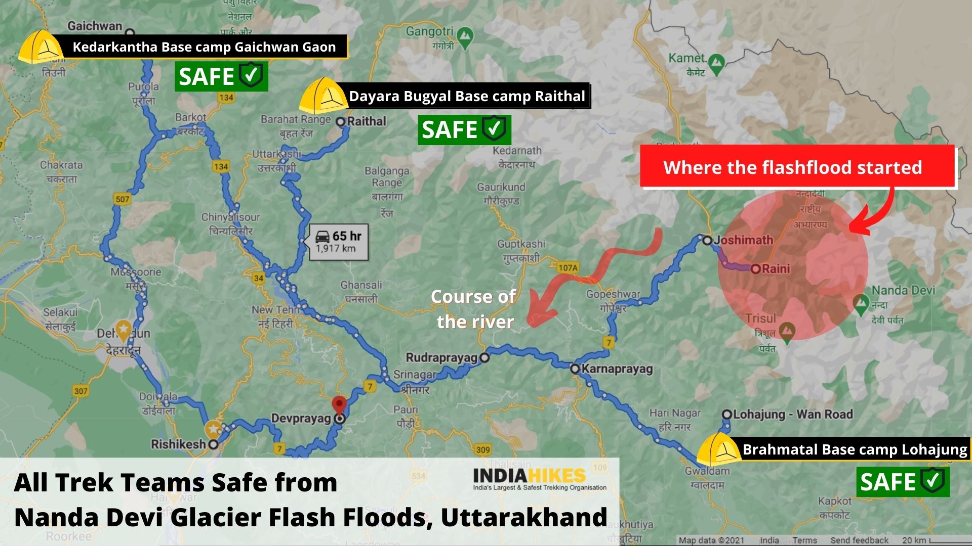 Uttarakhand Floods Map Location Map Of Uttarakhand State, Located In