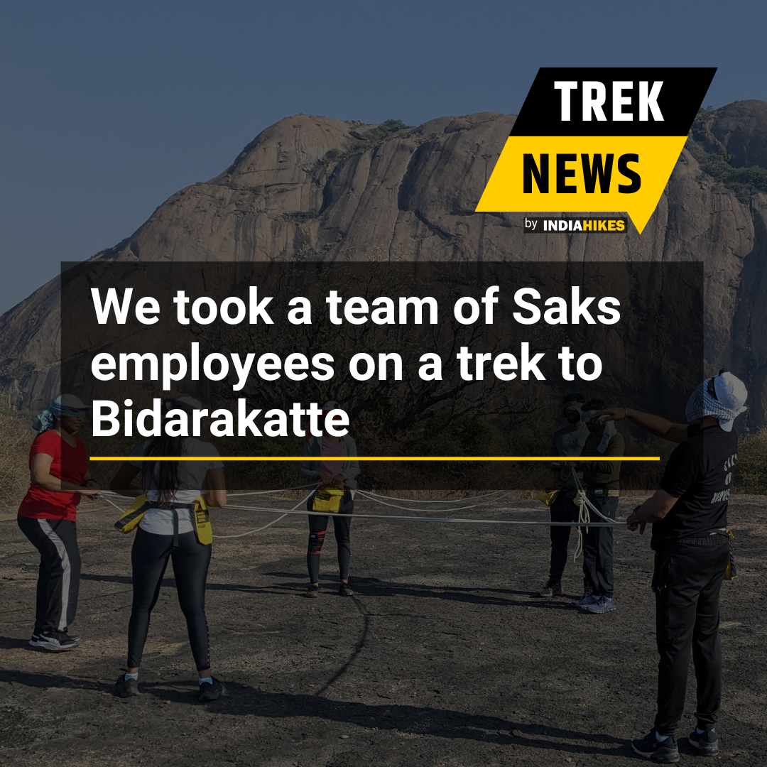 We took a team of Saks employees on a trek to Bidarakatte