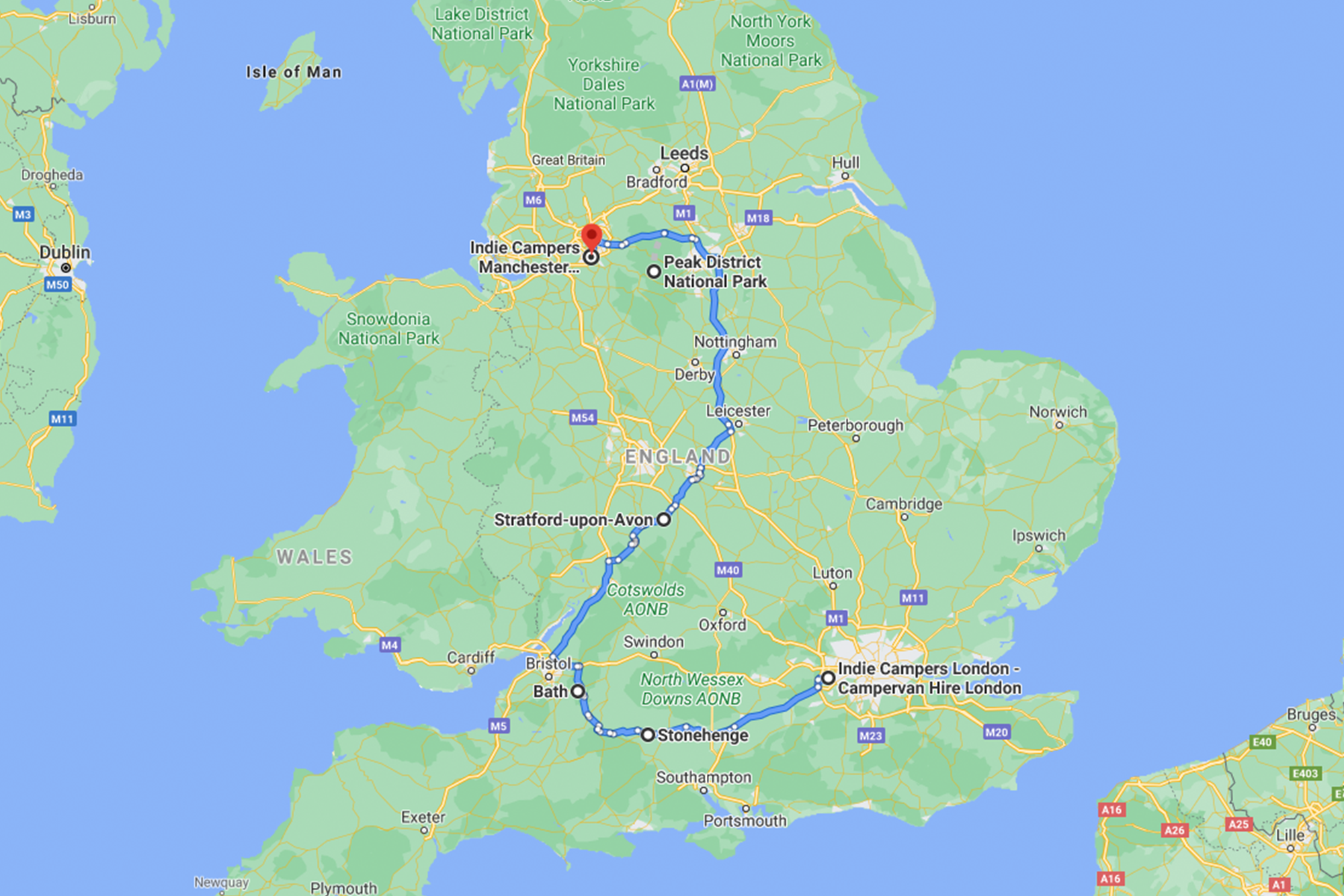 England England Map Trip Planning England