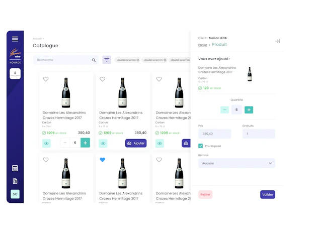 Innovantic - Application web Primus Wine