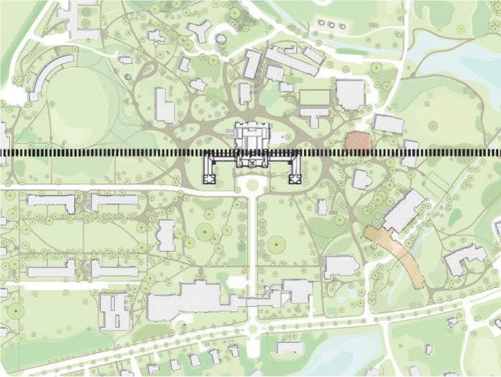 Main sets up a clear division between the East and the West sides of ...