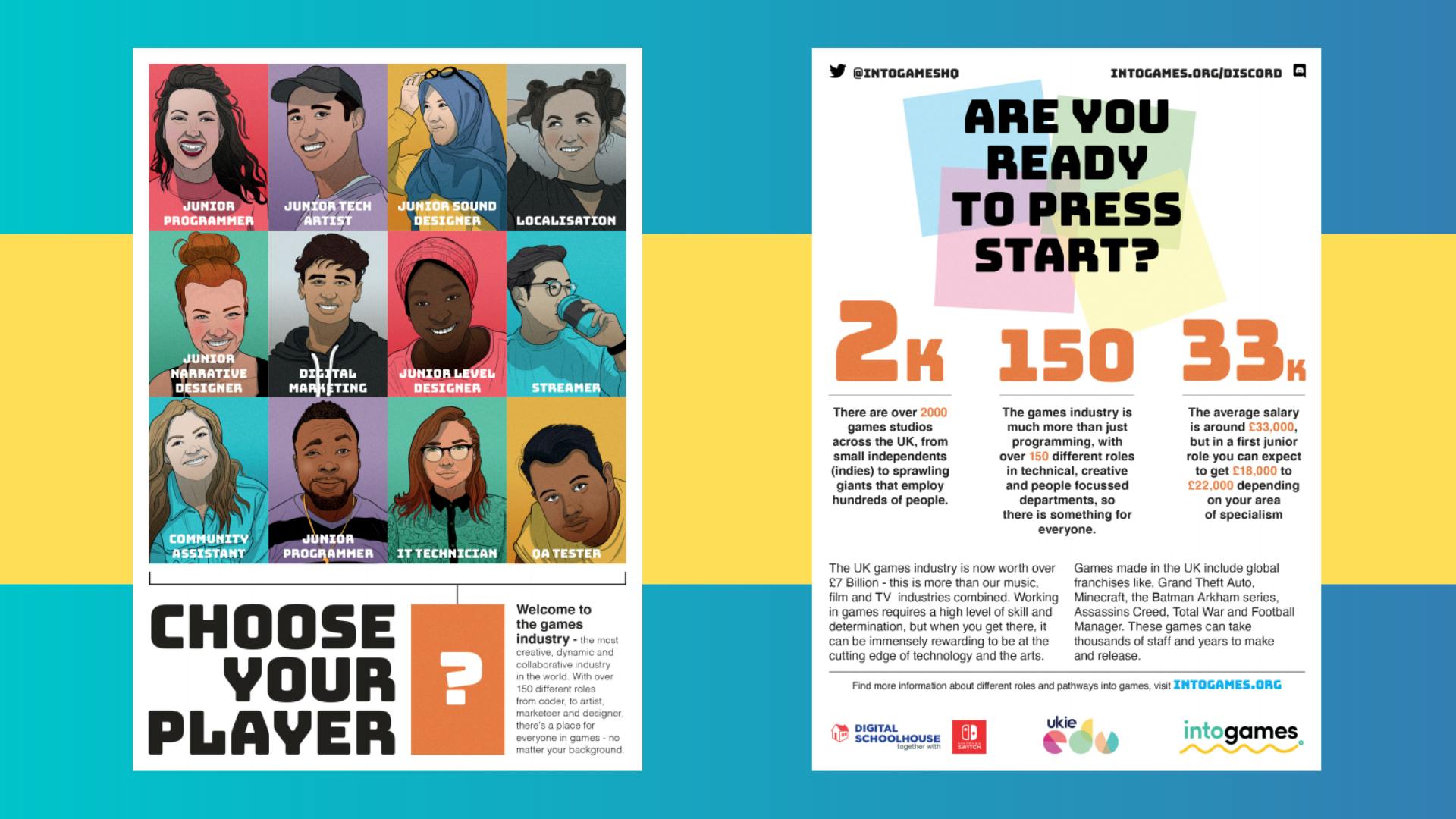 Free games careers poster for schools | Into Games