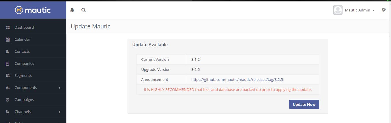 Common FAQs to launch Mautic Stack and resolve update errors