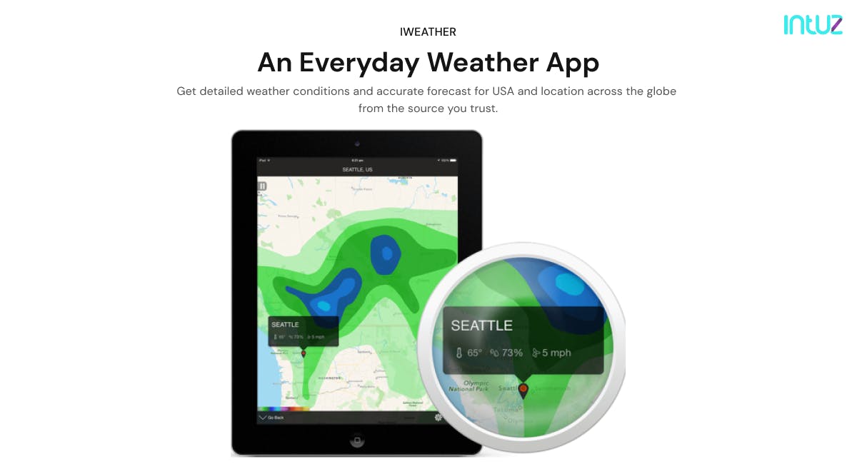 iWeather - Weather Forecast & Updates App | Case study