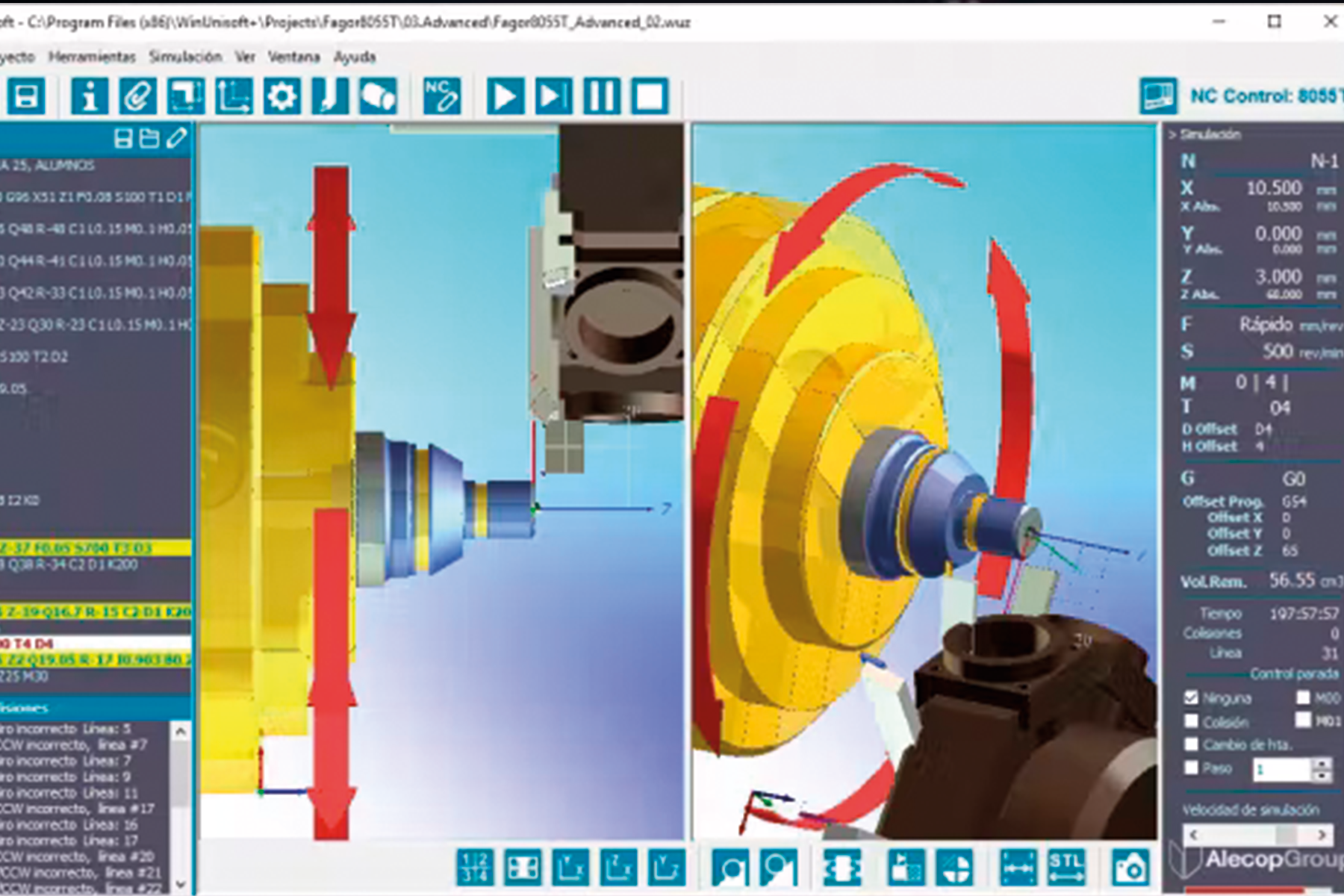 WinUnisoft: CNC machining simulator | Aulas Ateca