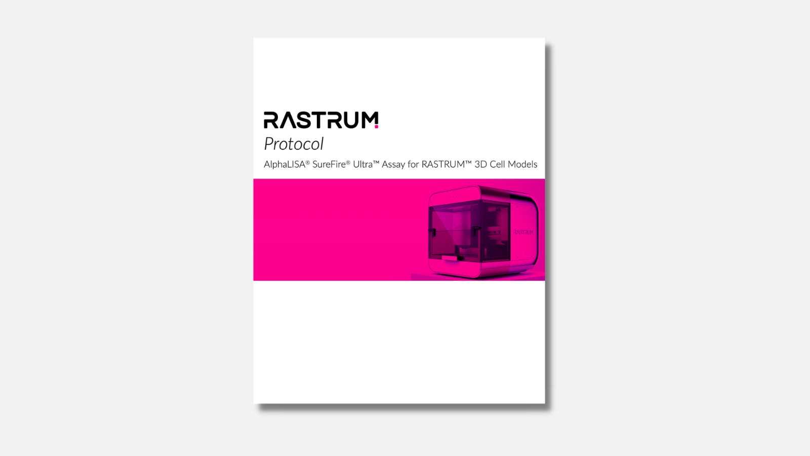 AlphaLISA® SureFire® Ultra™ Assay for RASTRUM™ 3D Cell Models