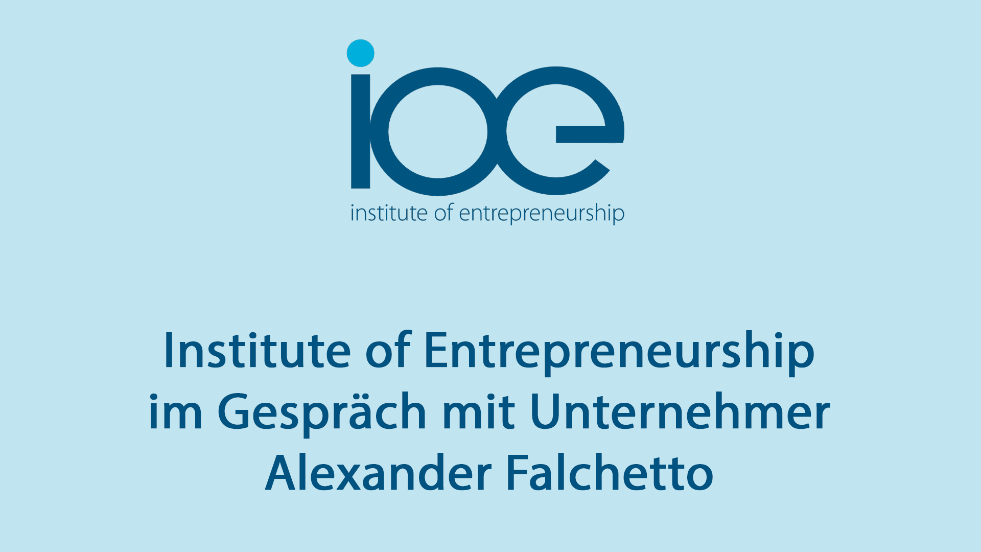 Unternehmer erzählen [VIDEO]