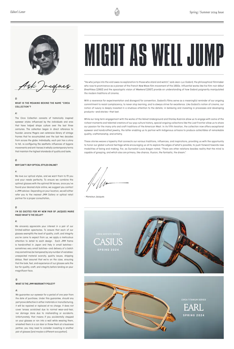 Jacques Magazine Sportuitgave AUSGABE #30 AUTOMOBILSPORT Magazin