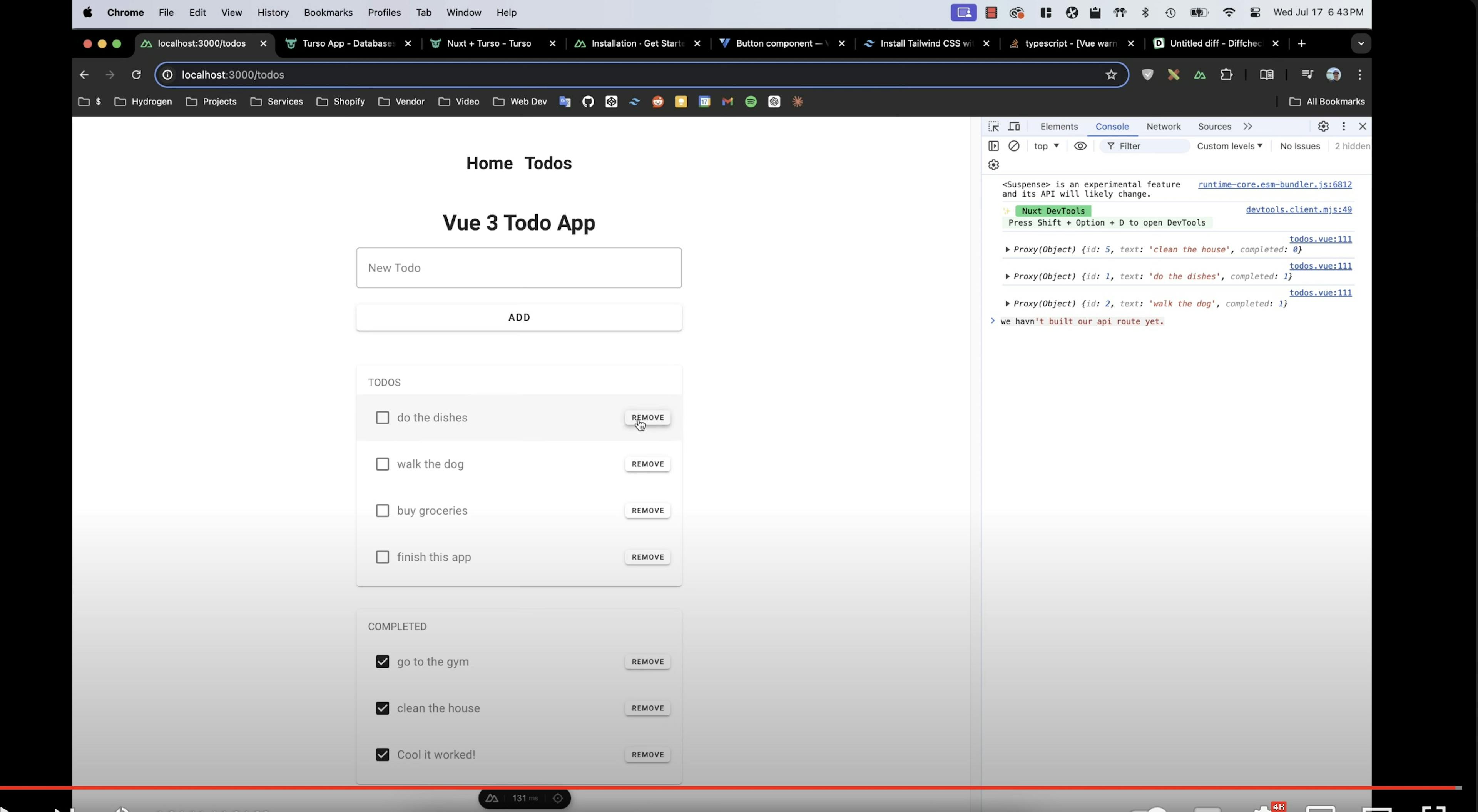 Nuxt Todo App With Turso & Vuetify - James Auble Nuxt Todo App With Turso & Vuetify - James Auble