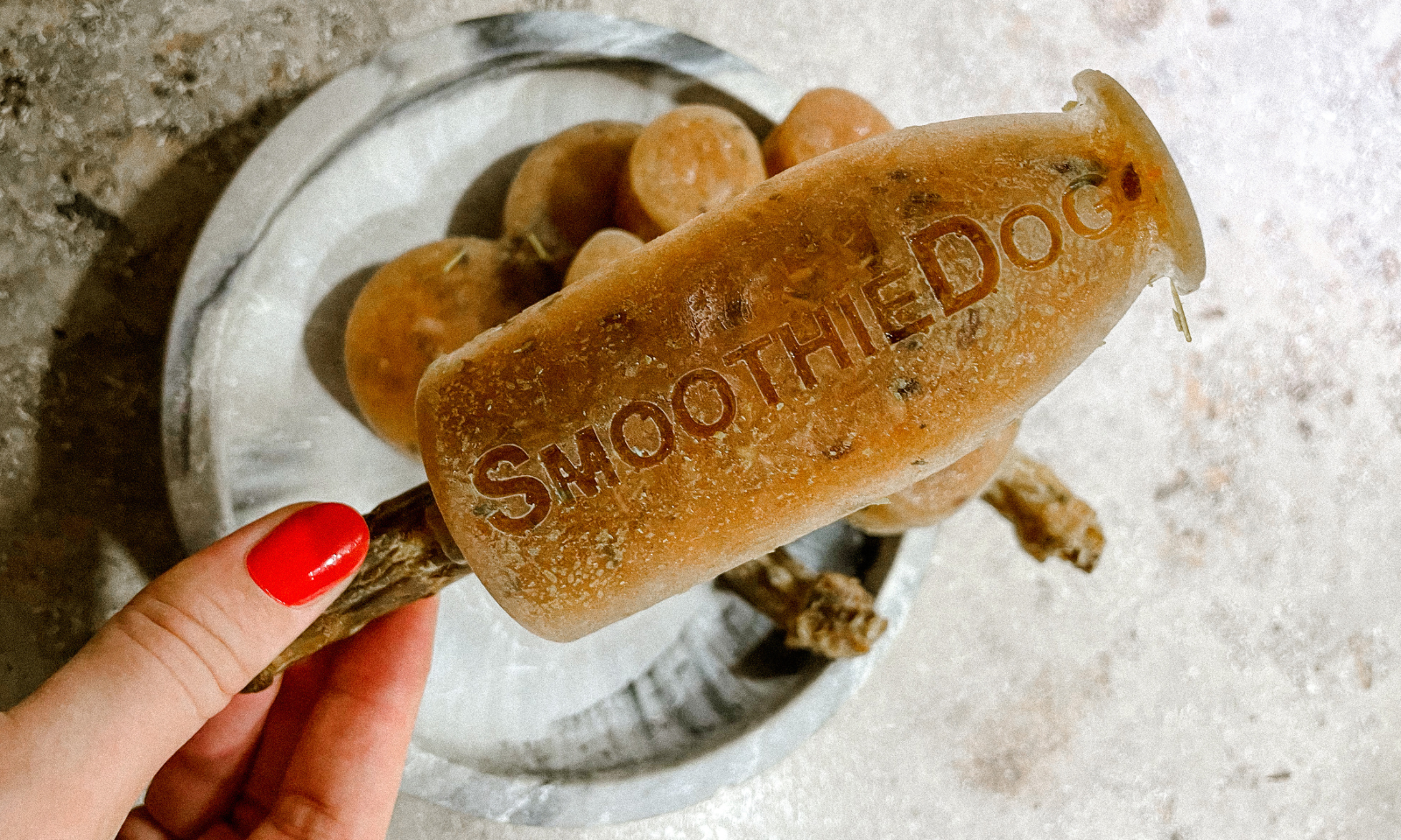 Hundeeis am Stiel mit Smoothie Dog