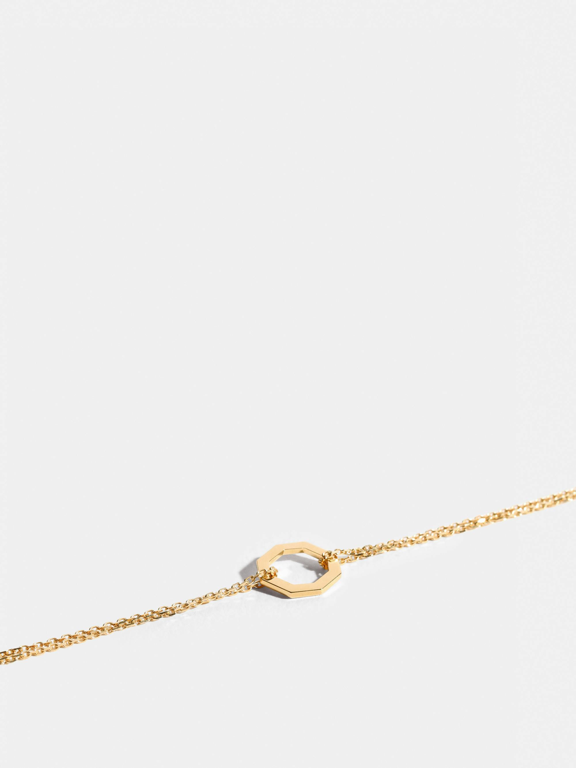 Petit Octogone sur cordon en Or jaune éthique | JEM, joaillerie éthique ...