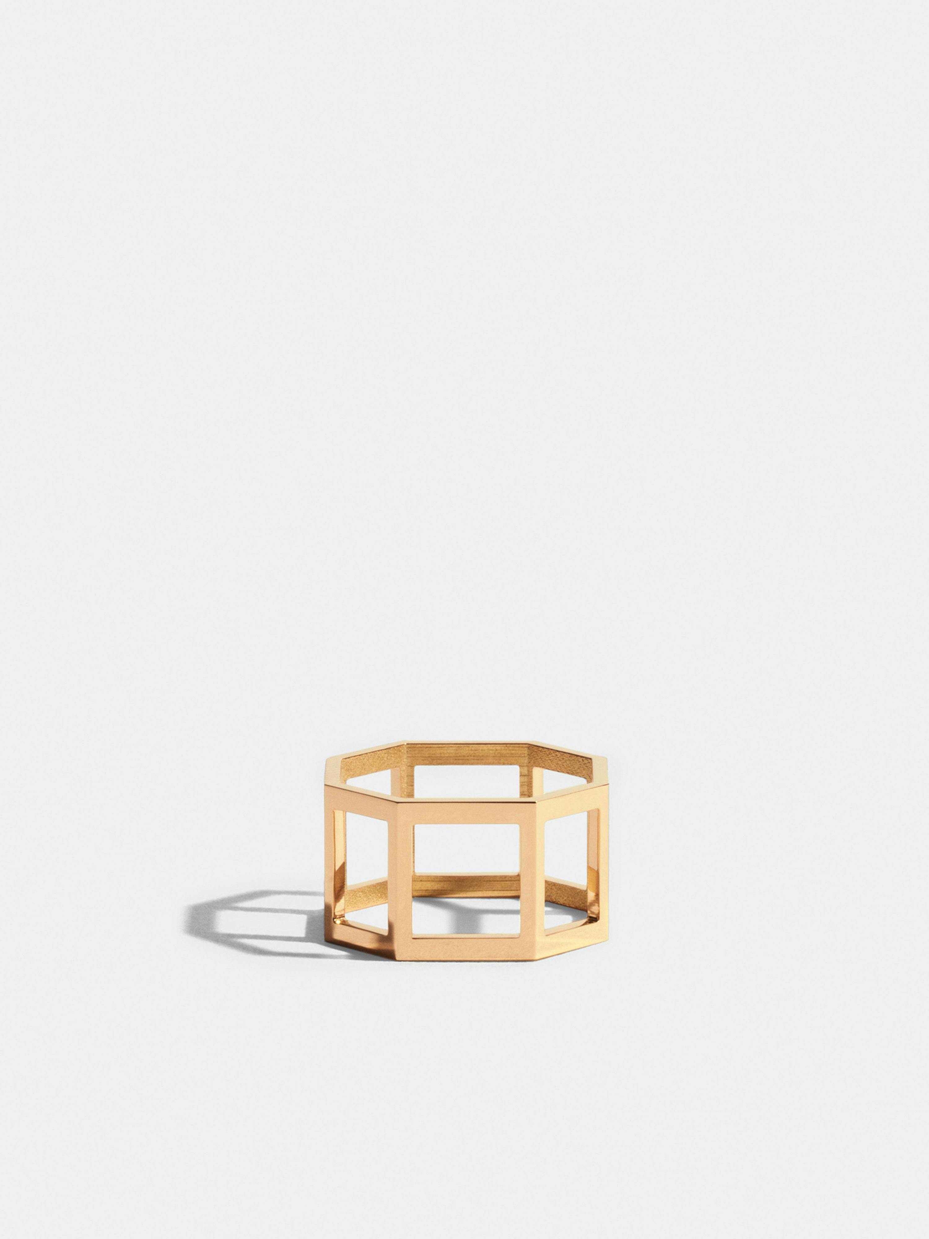Octogone triple ring in ethical yellow gold | JEM, jewellery ethically ...