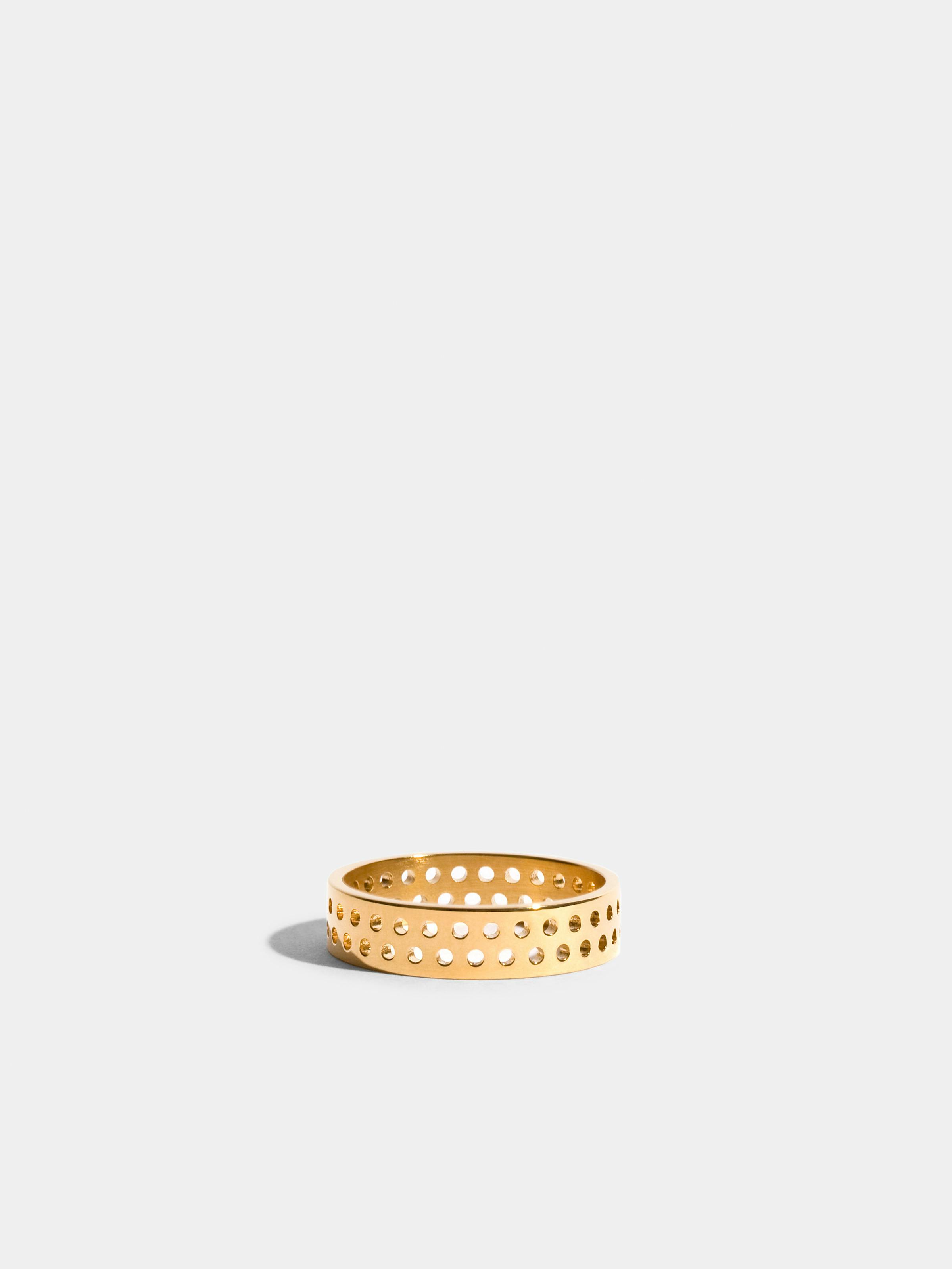 Octogone double ring in 18k ethical yellow gold | JEM, jewellery ...