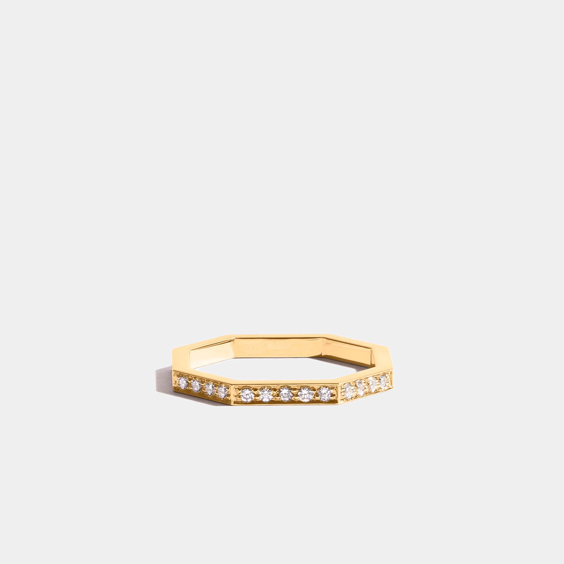 JEM | Octogone paved wedding band
