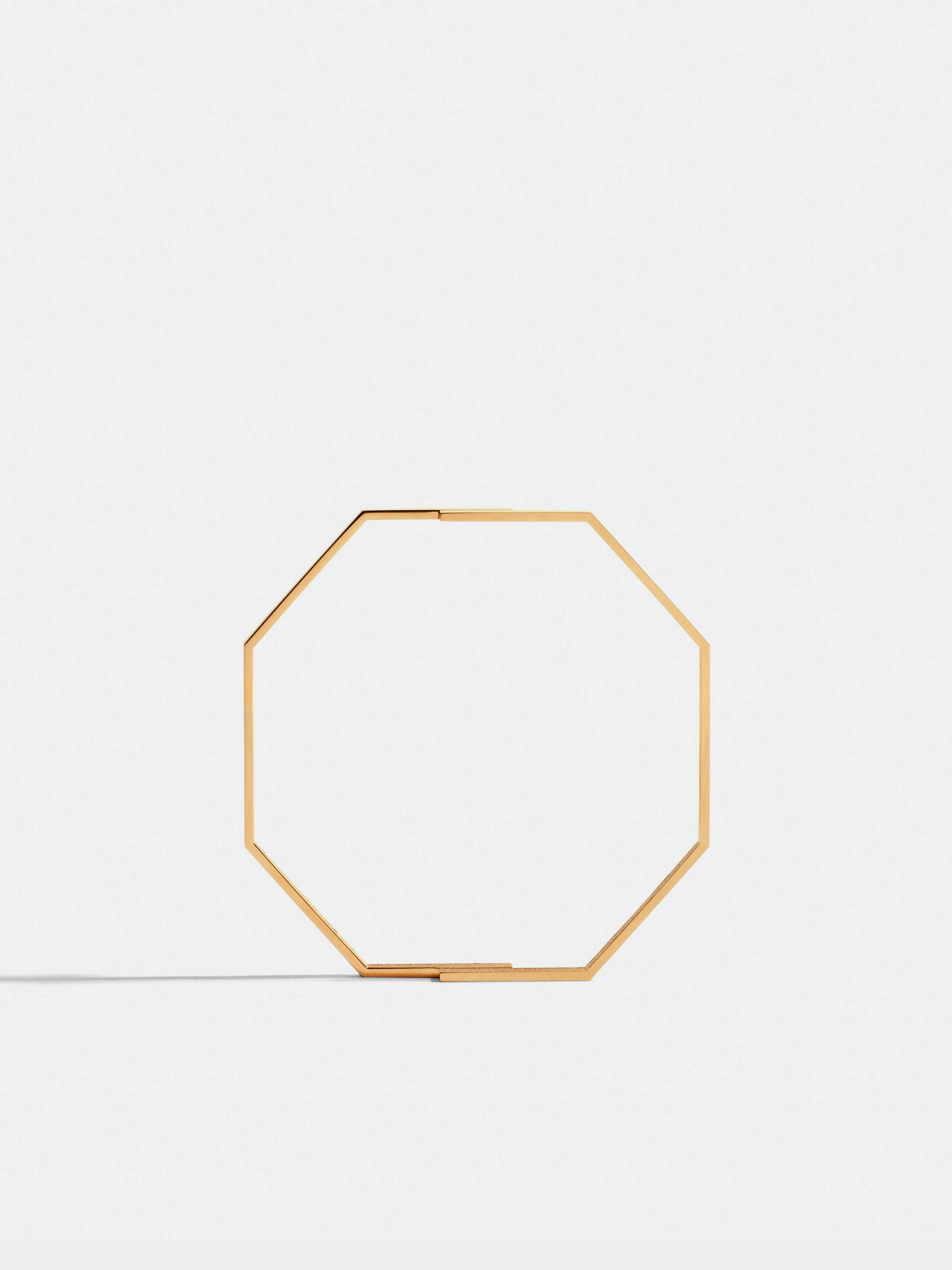 Bangle Octogone double en Or jaune éthique 18 carats | JEM joaillerie ...