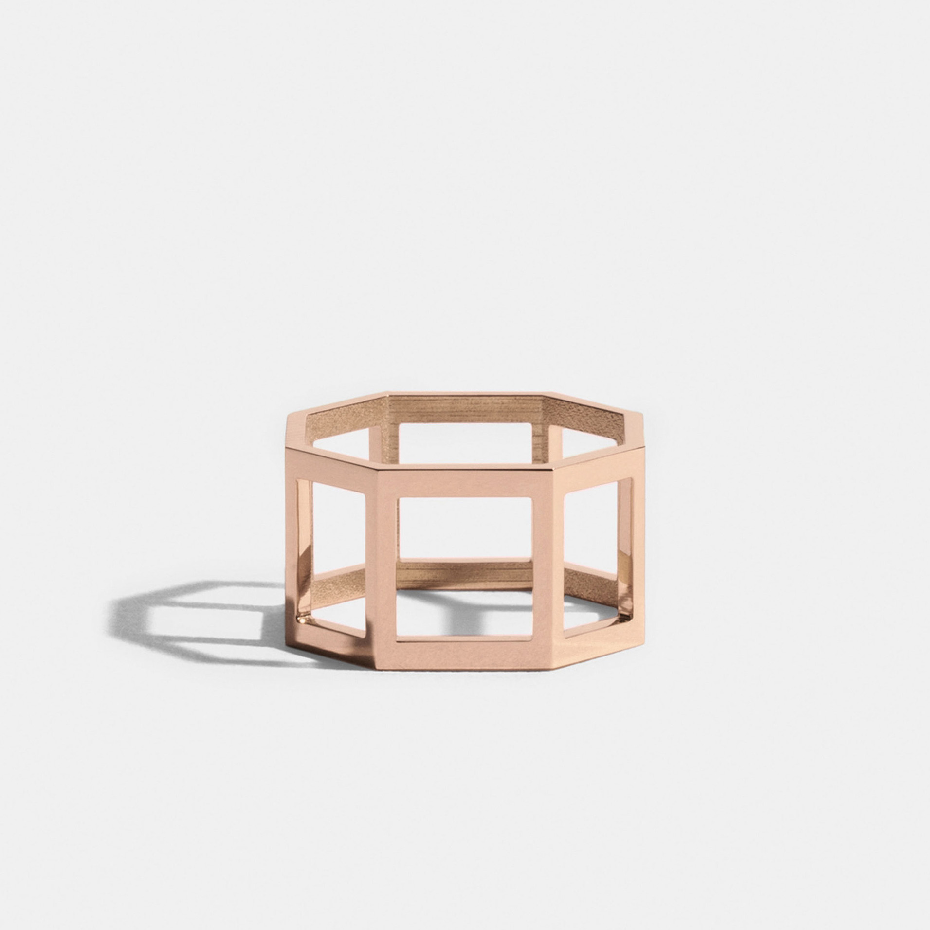 Octogone Ring 11 in 18k ethical rose gold | JEM, jewellery ethically minded