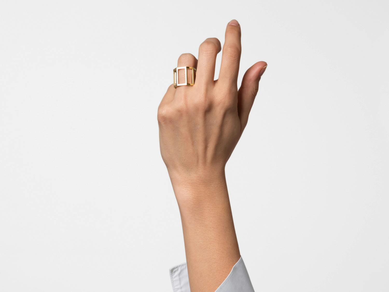 Octogone simple ring in 18k ethical yellow gold | JEM, jewellery ...