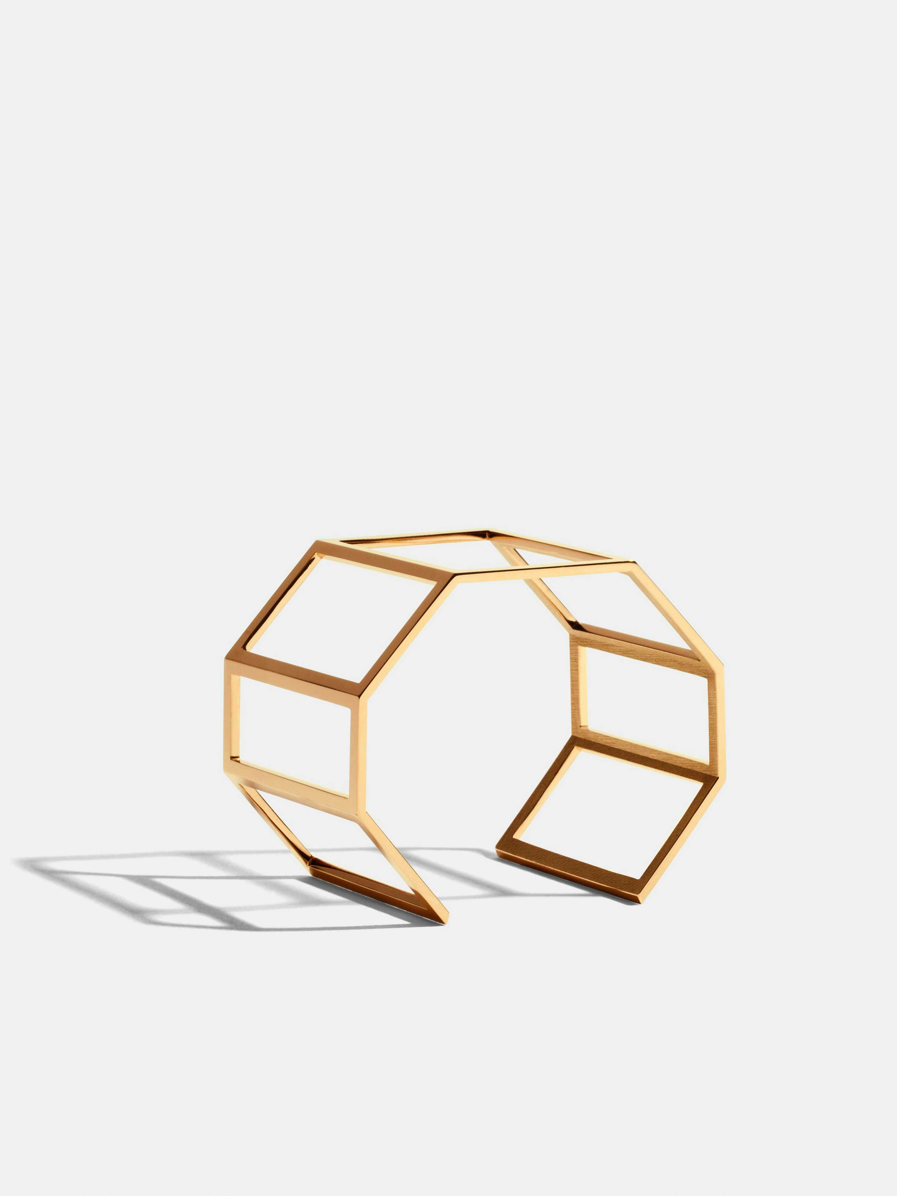 Octogone cuff in 18k Fairmined ethical yellow gold | JEM, jewellery ...