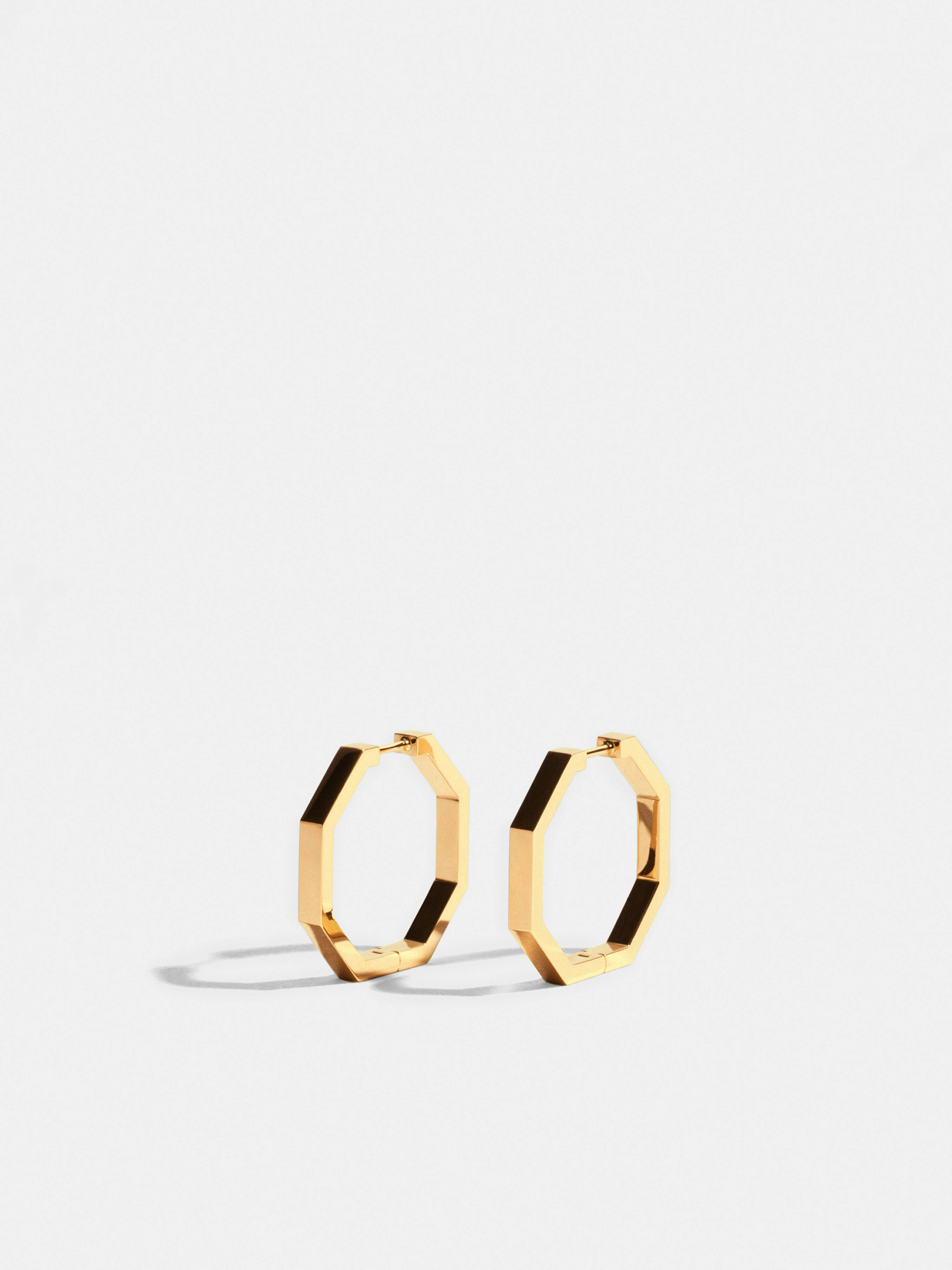 Bangle Octogone double en Or jaune éthique 18 carats | JEM joaillerie ...