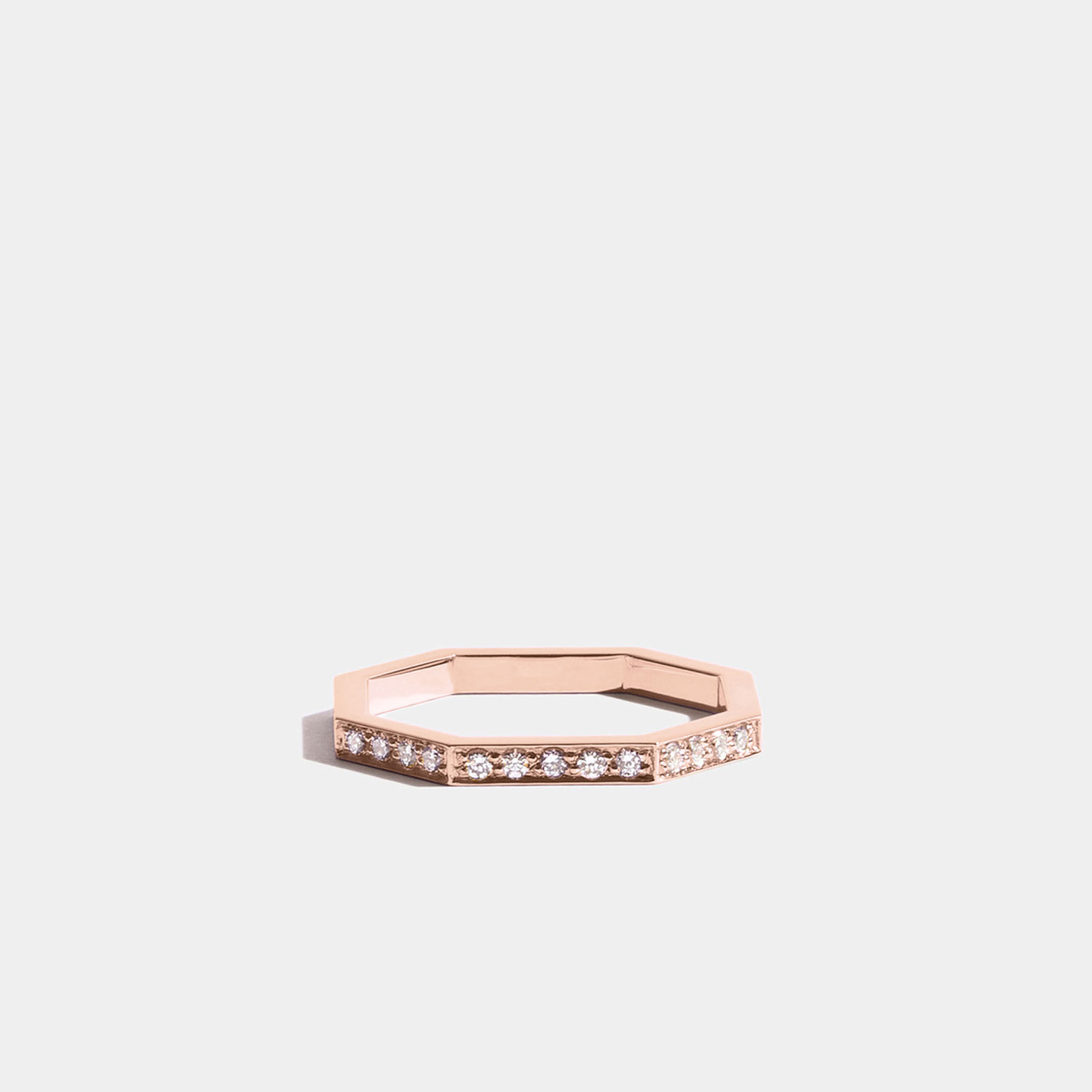 JEM | Octogone paved wedding band