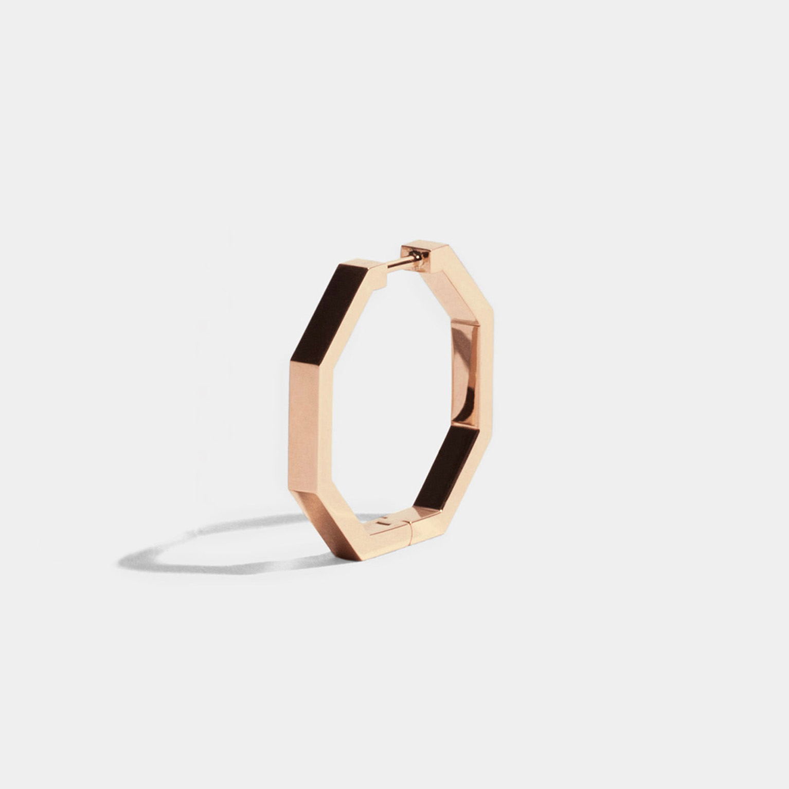 Octogone Single-loop 18 in ethical rose gold | JEM, jewellery ethically ...
