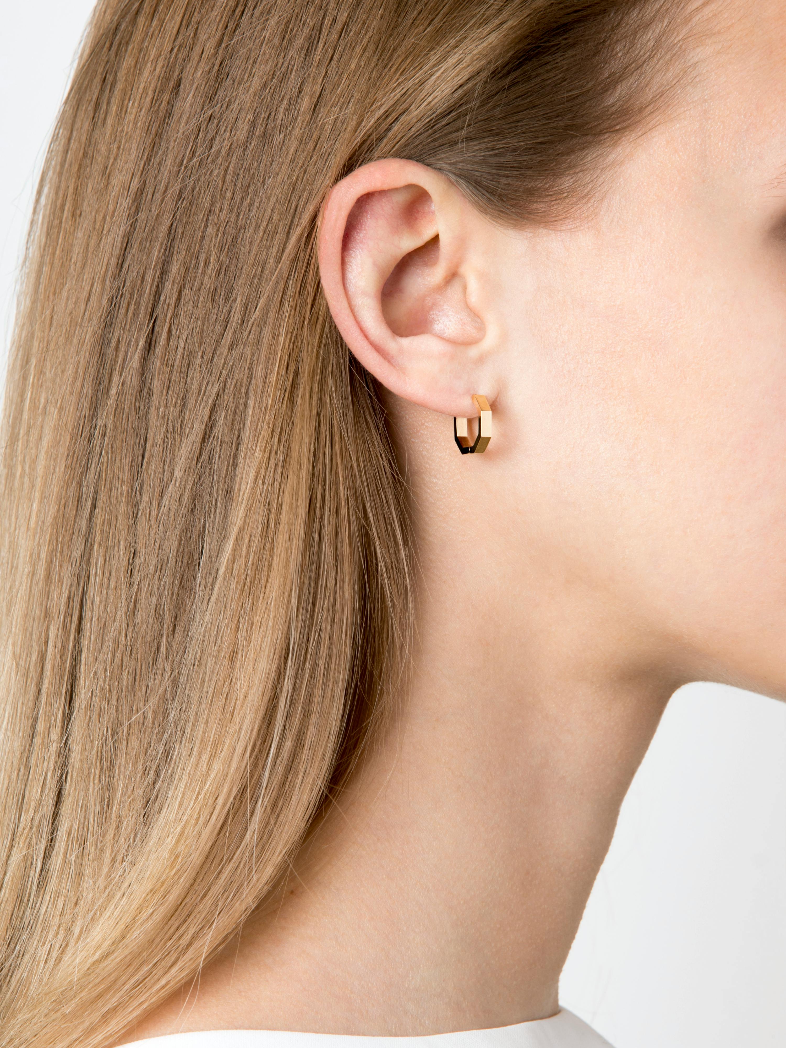 Octogone Single-loop 13 in ethical yellow gold | JEM, jewellery ...