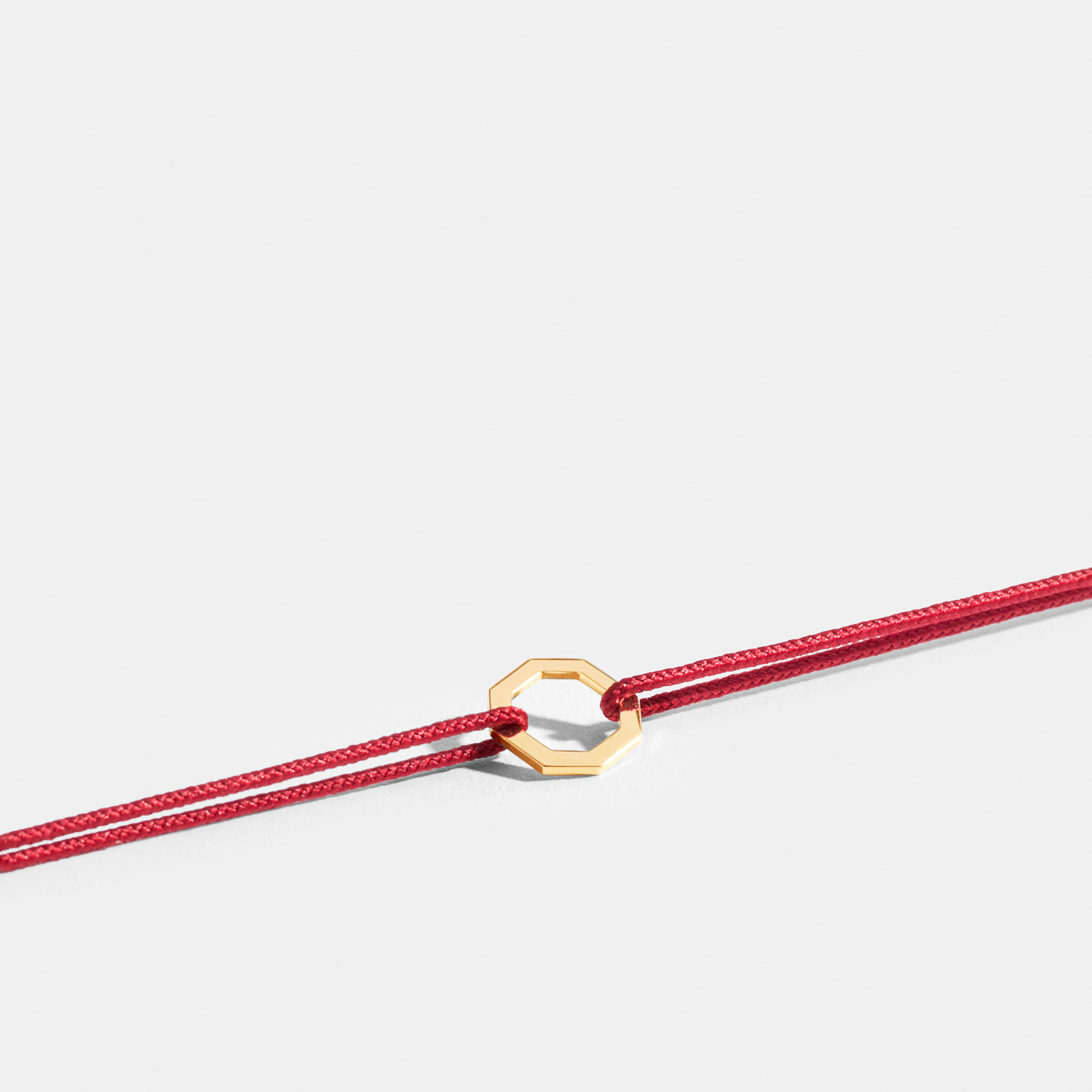 Petit Octogone sur cordon en Or jaune éthique | JEM, joaillerie éthique ...