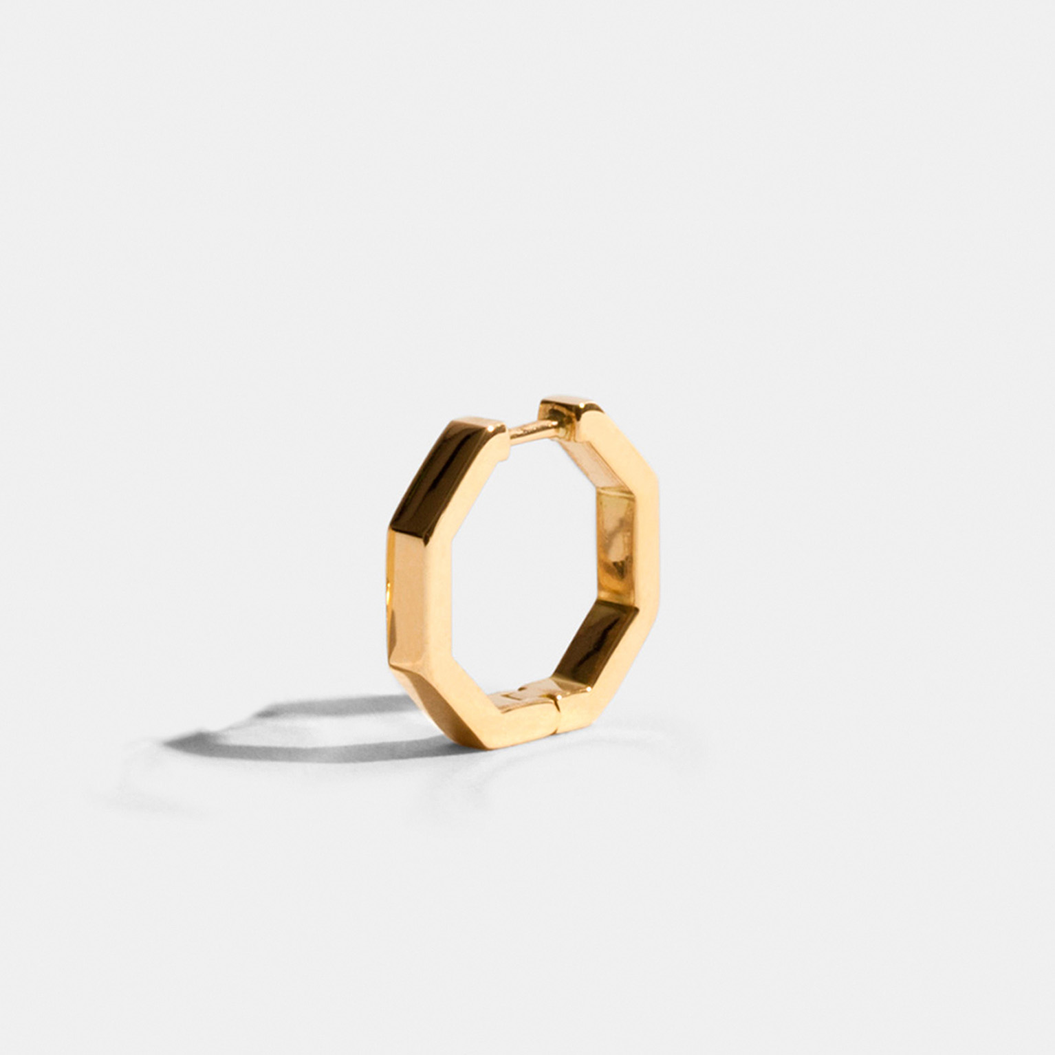 Octogone Single-loop 13 in ethical yellow gold | JEM, jewellery ...