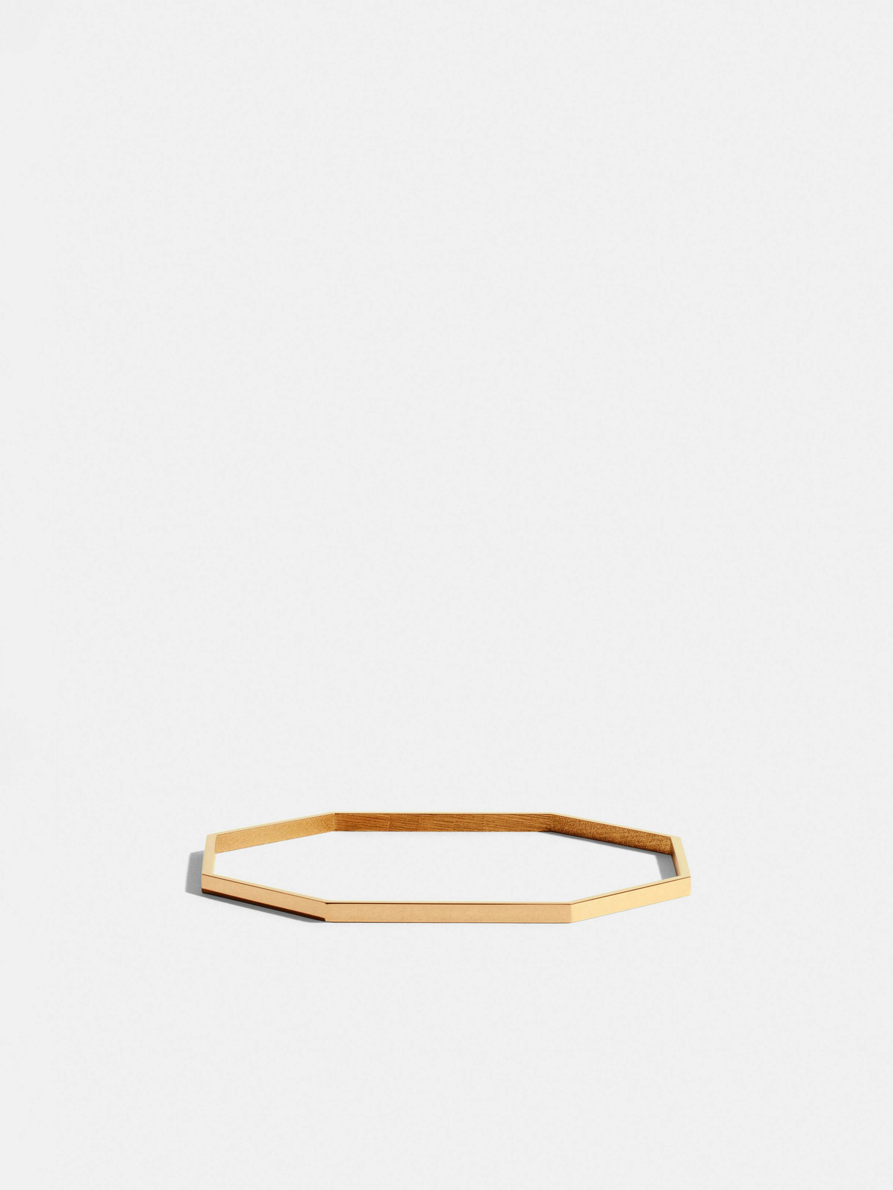 Bangle Octogone double en Or jaune éthique 18 carats | JEM joaillerie ...