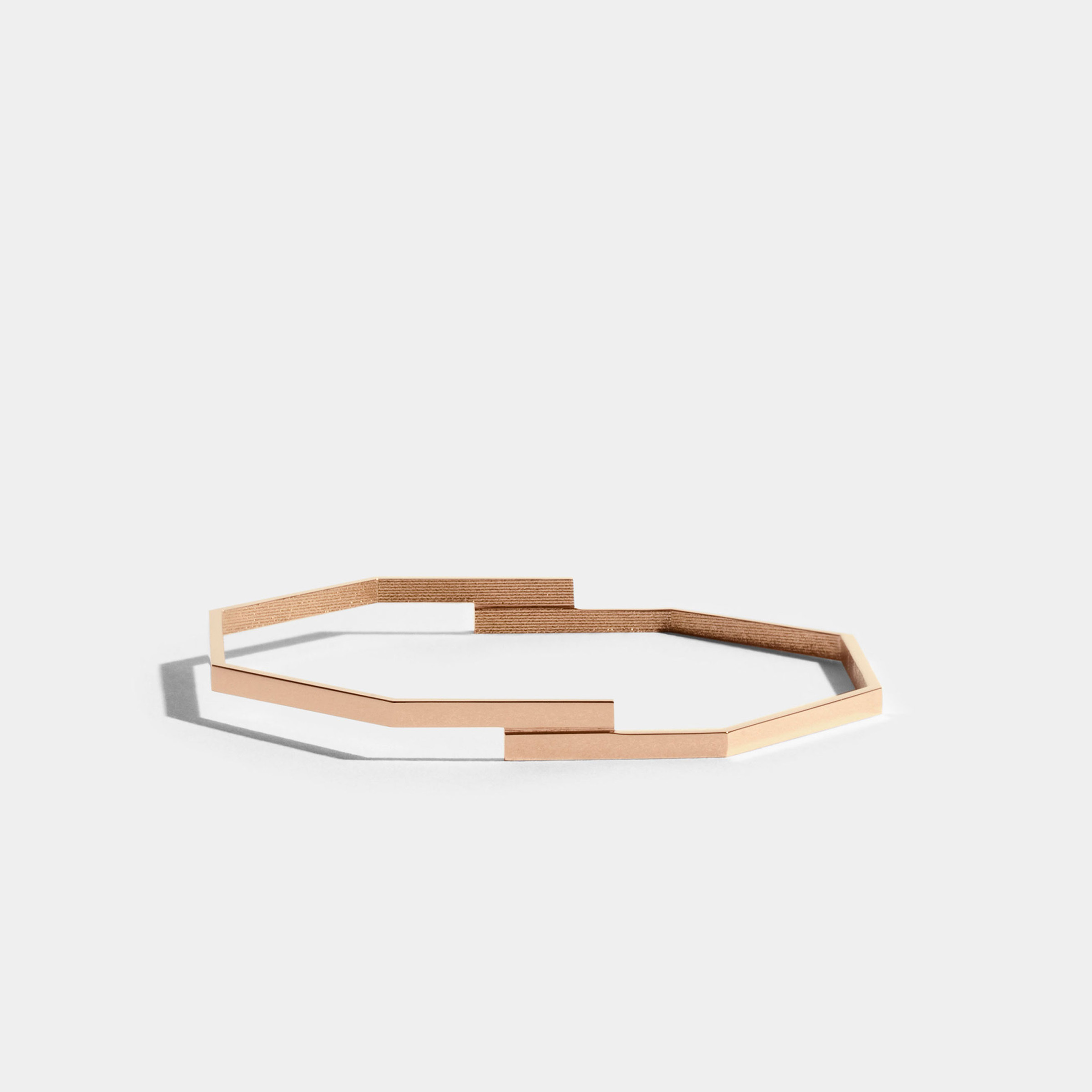 Octogone bangle in 18k ethical rose gold | JEM, jewellery ethically minded