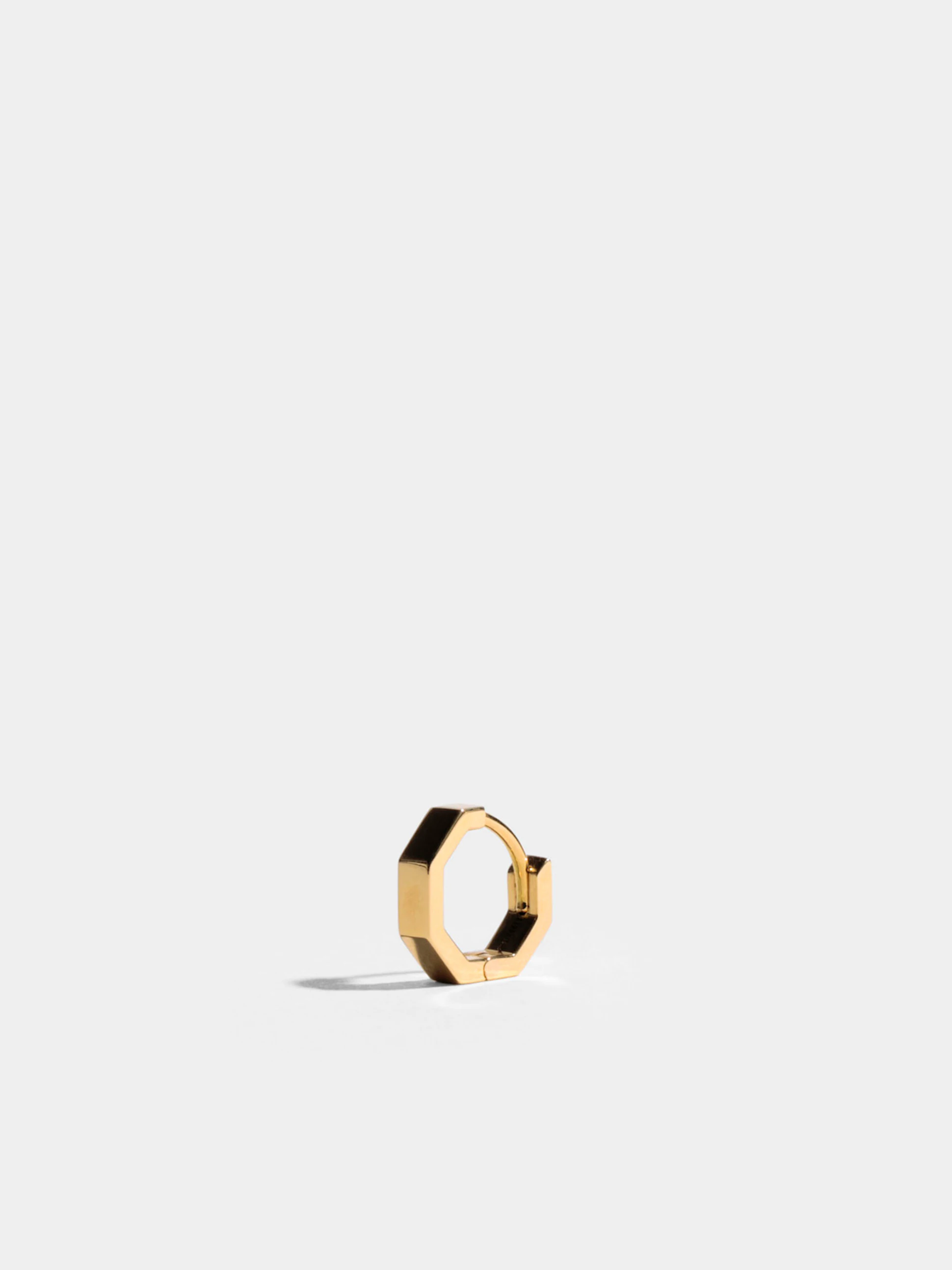 Bague Octogone simple en Or jaune éthique 18 carats | JEM, joaillerie ...