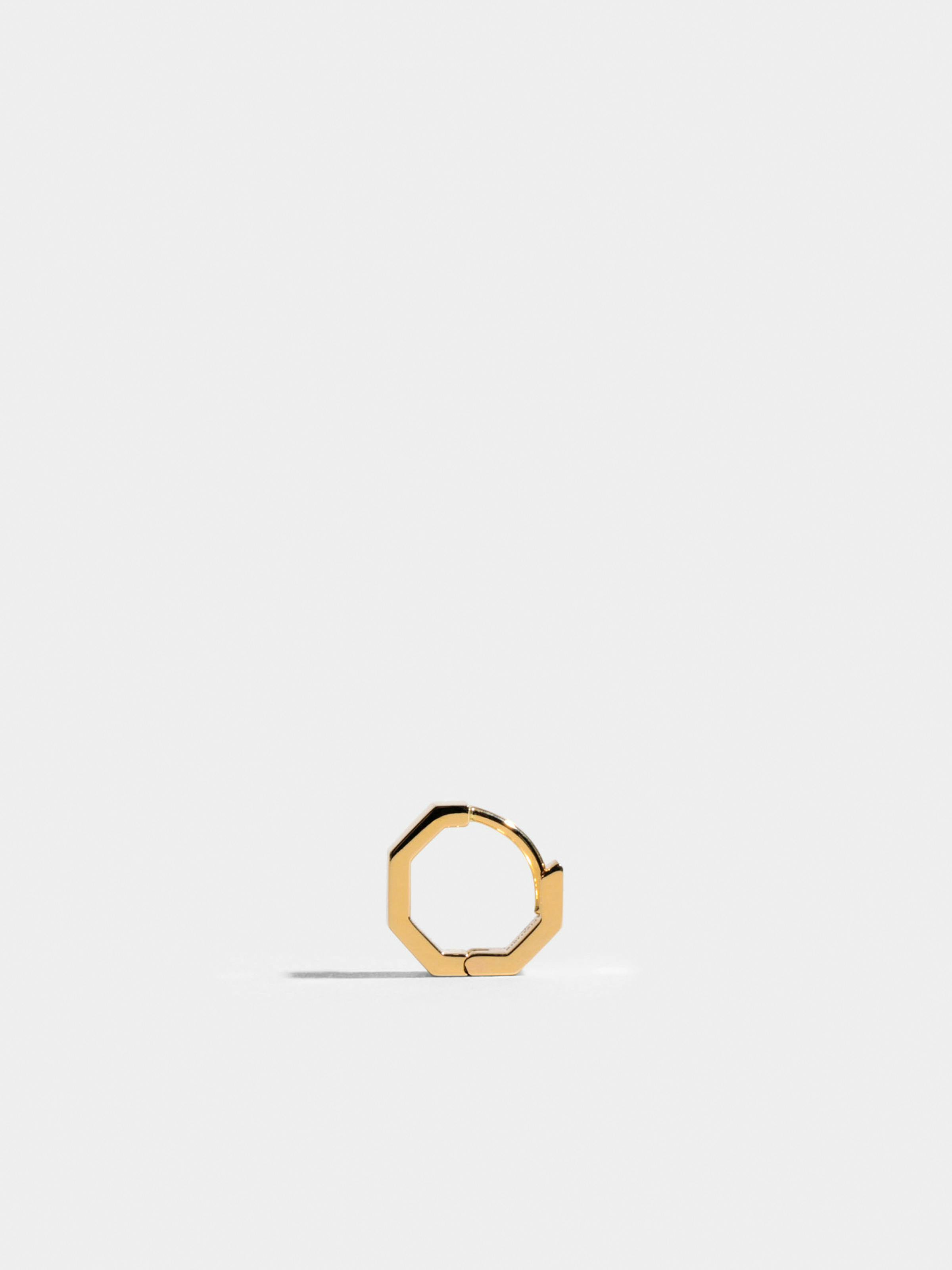 Octogone Single-loop in ethical yellow gold | JEM, jewellery ethically ...