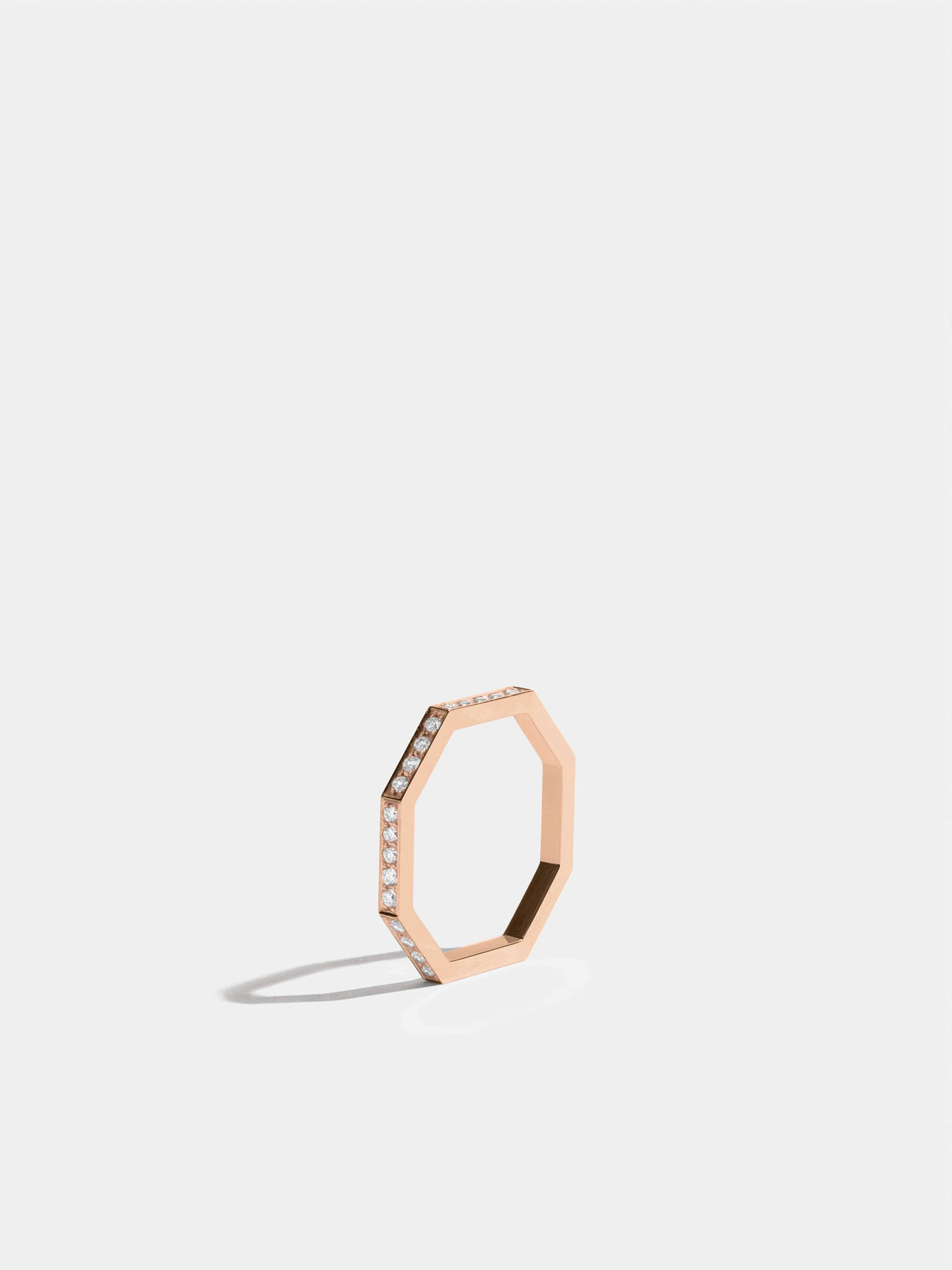 JEM | Octogone paved wedding band