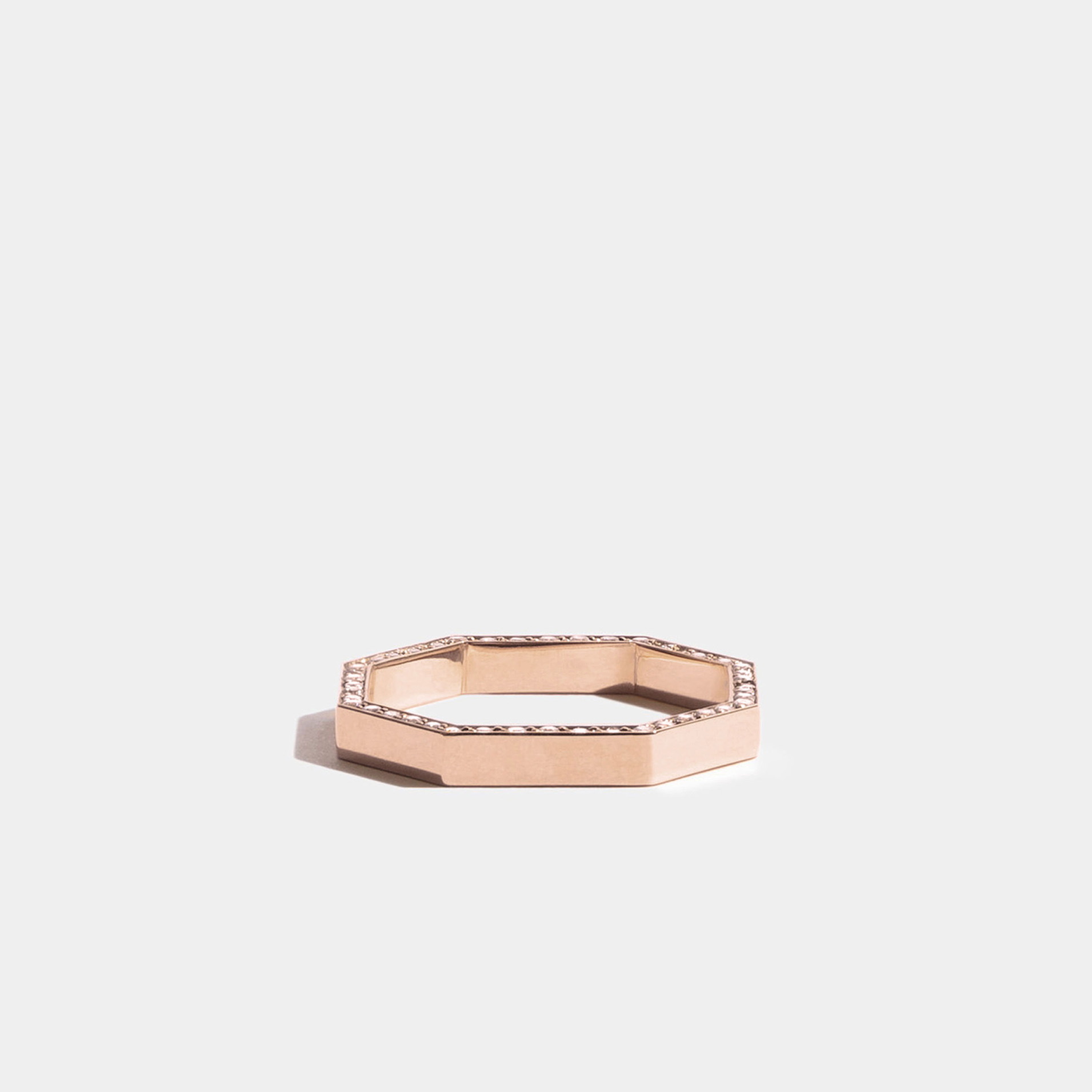 JEM | Bague Octogone pavée