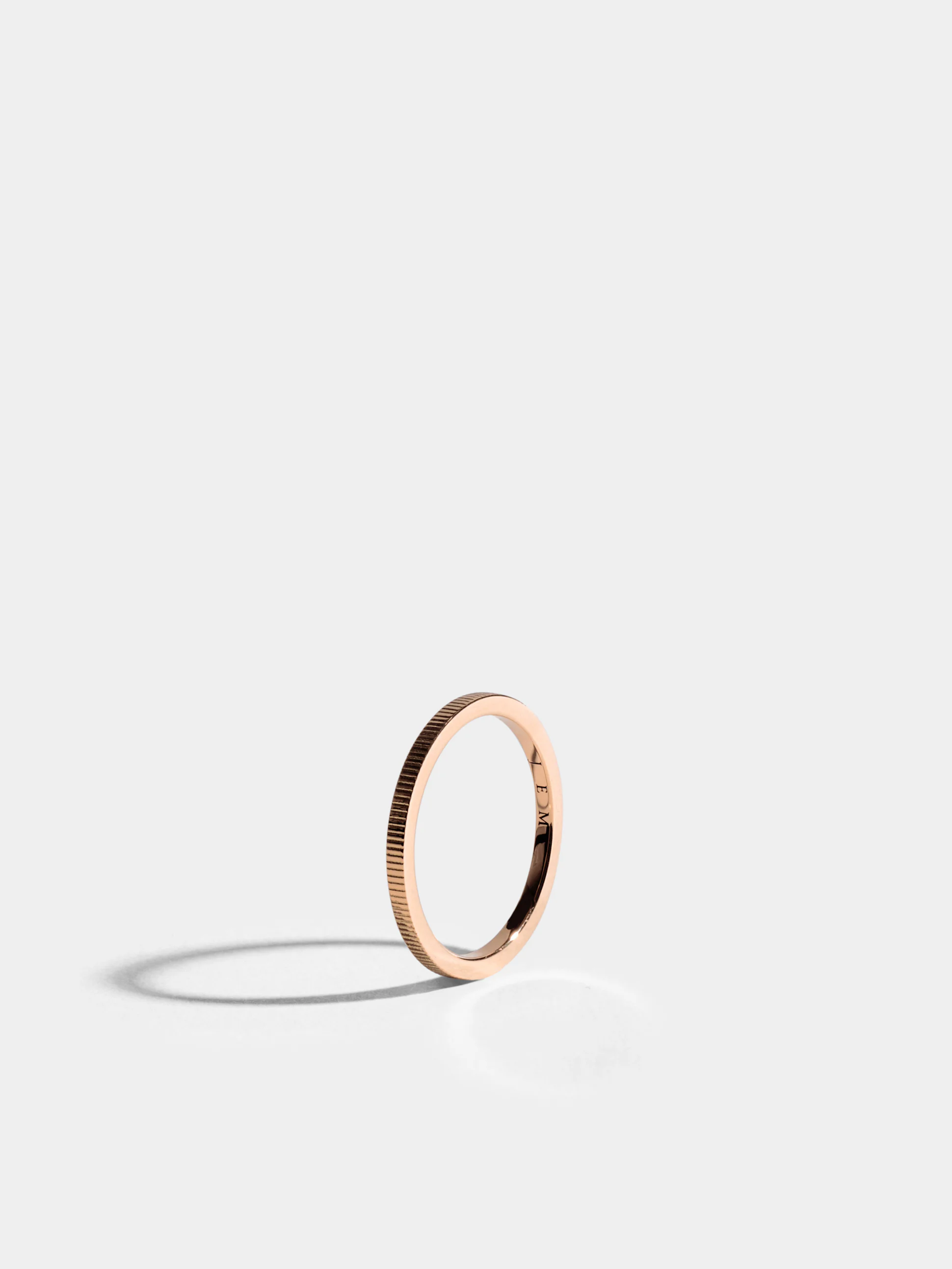 Anagramme ridges ring in ethical rose gold | JEM, jewellery ethically ...