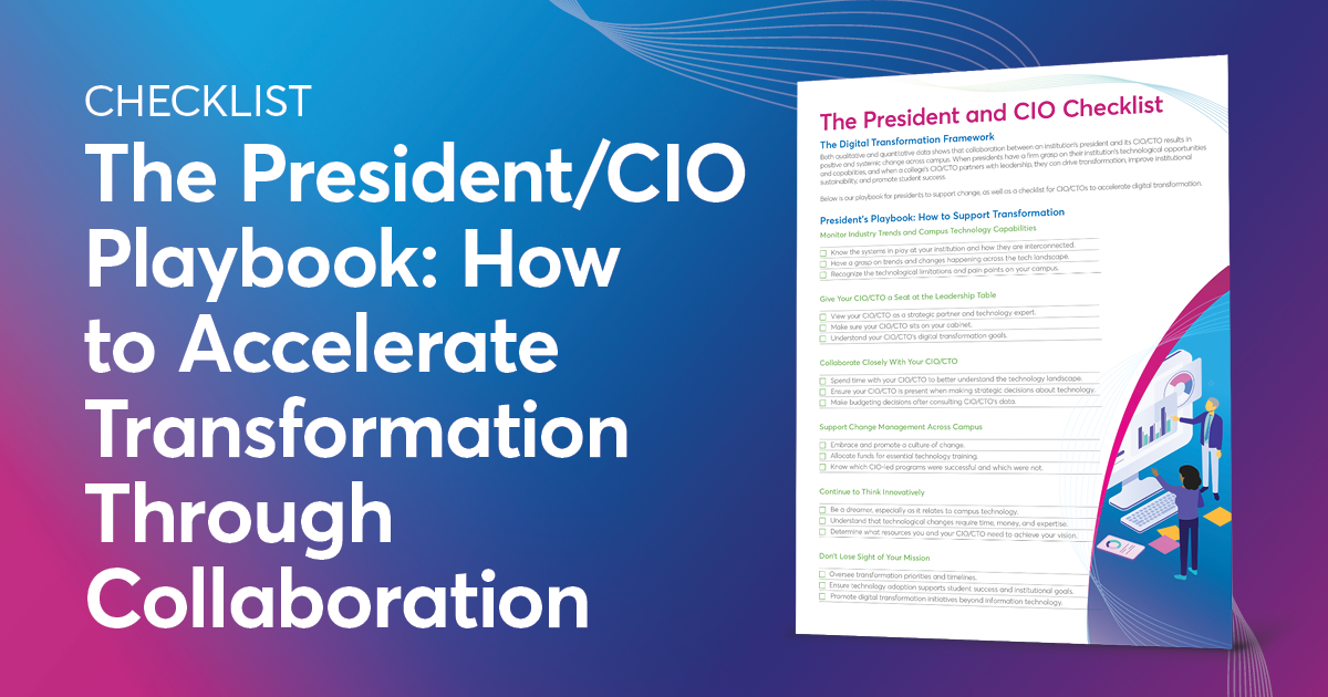 The President/CIO Playbook: How to Accelerate Transformation Through ...