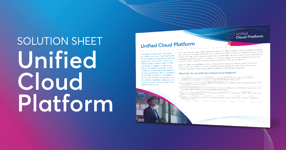 Unified Cloud Platform Solution Sheet