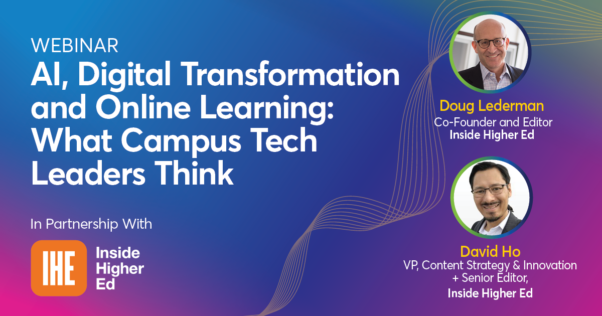 AI, Digital Transformation and Online Learning: What Campus Tech ...