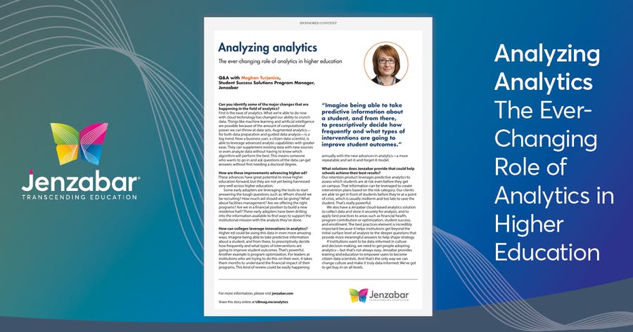 The Role of Analytics in Enabling Student Success