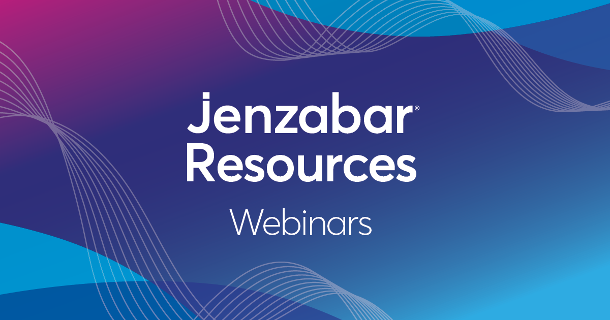 Webinars - Jenzabar