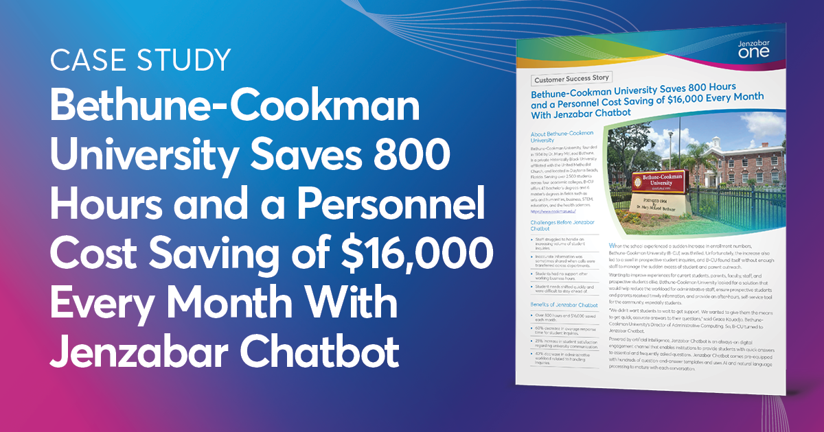 Bethune-Cookman University Saves 800 Hours and a Personnel Cost Saving of $16,000 Every Month ...