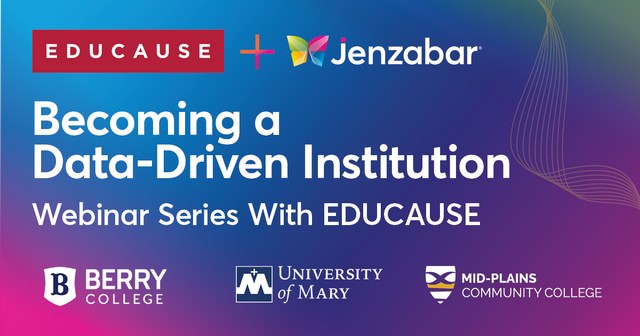 EDUCAUSE Webinar Series - Jenzabar