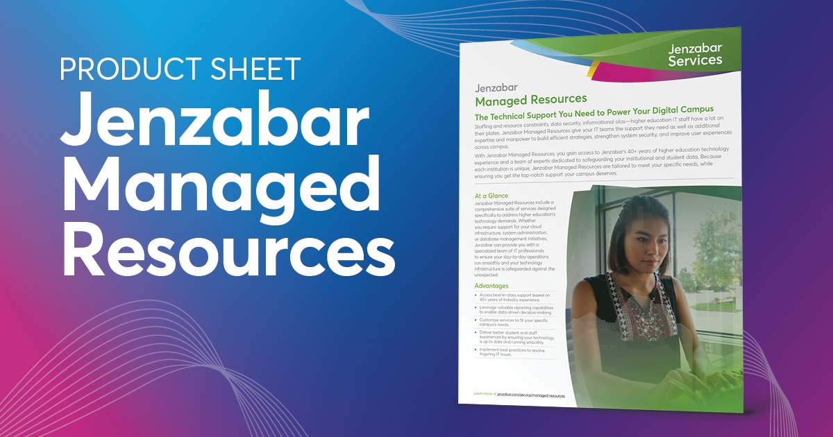 Managed Resources Product Sheet - Jenzabar