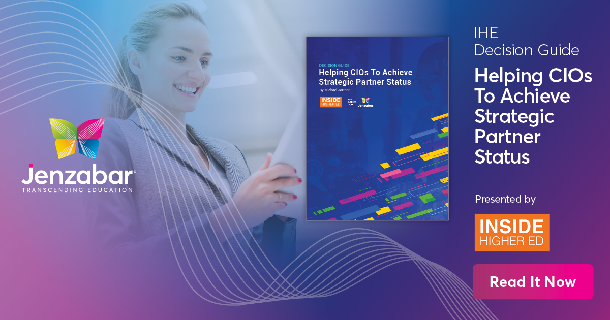 Helping CIOs To Achieve Strategic Partner Status - Jenzabar